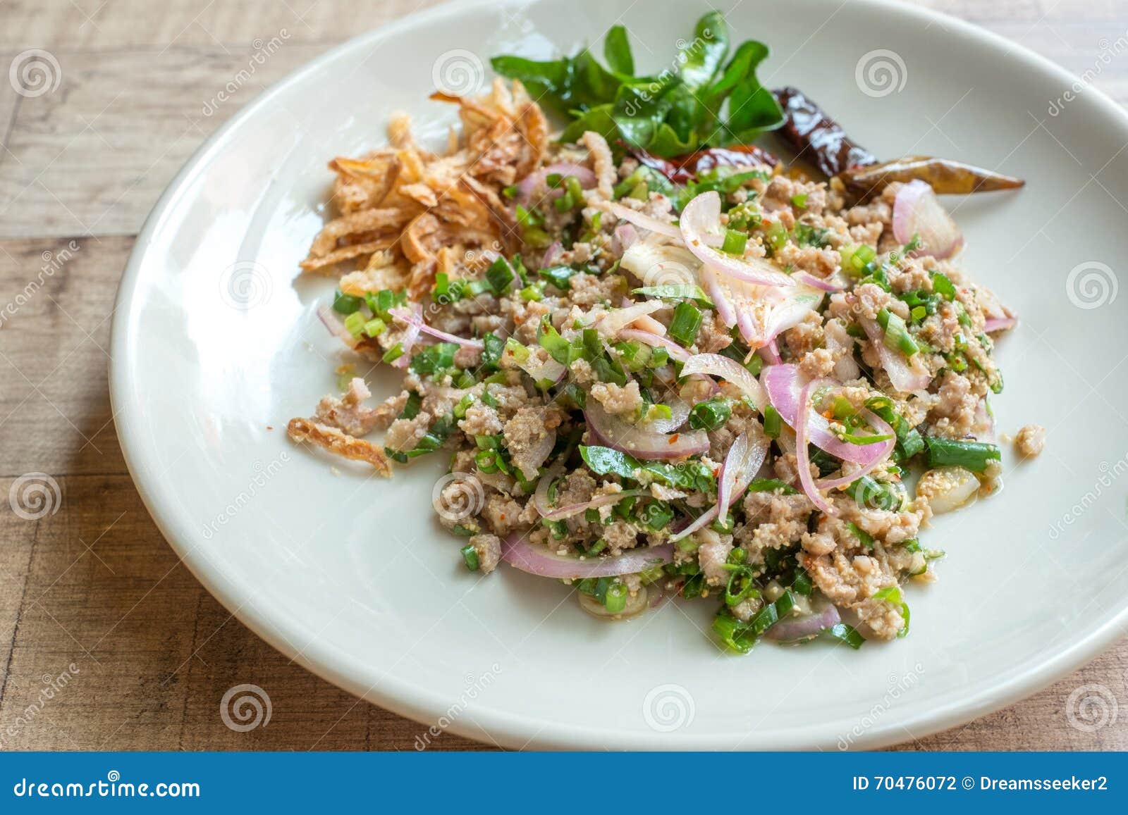 MOO de Larb foto de archivo. Imagen de chino, carne, desayuno - 70476072