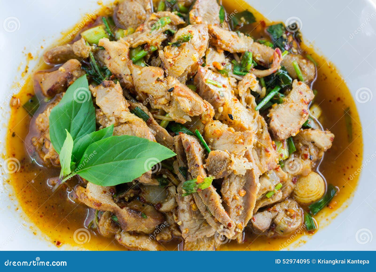 Moo Nam Tok image stock. Image du lifestyle, cuisine - 52974095