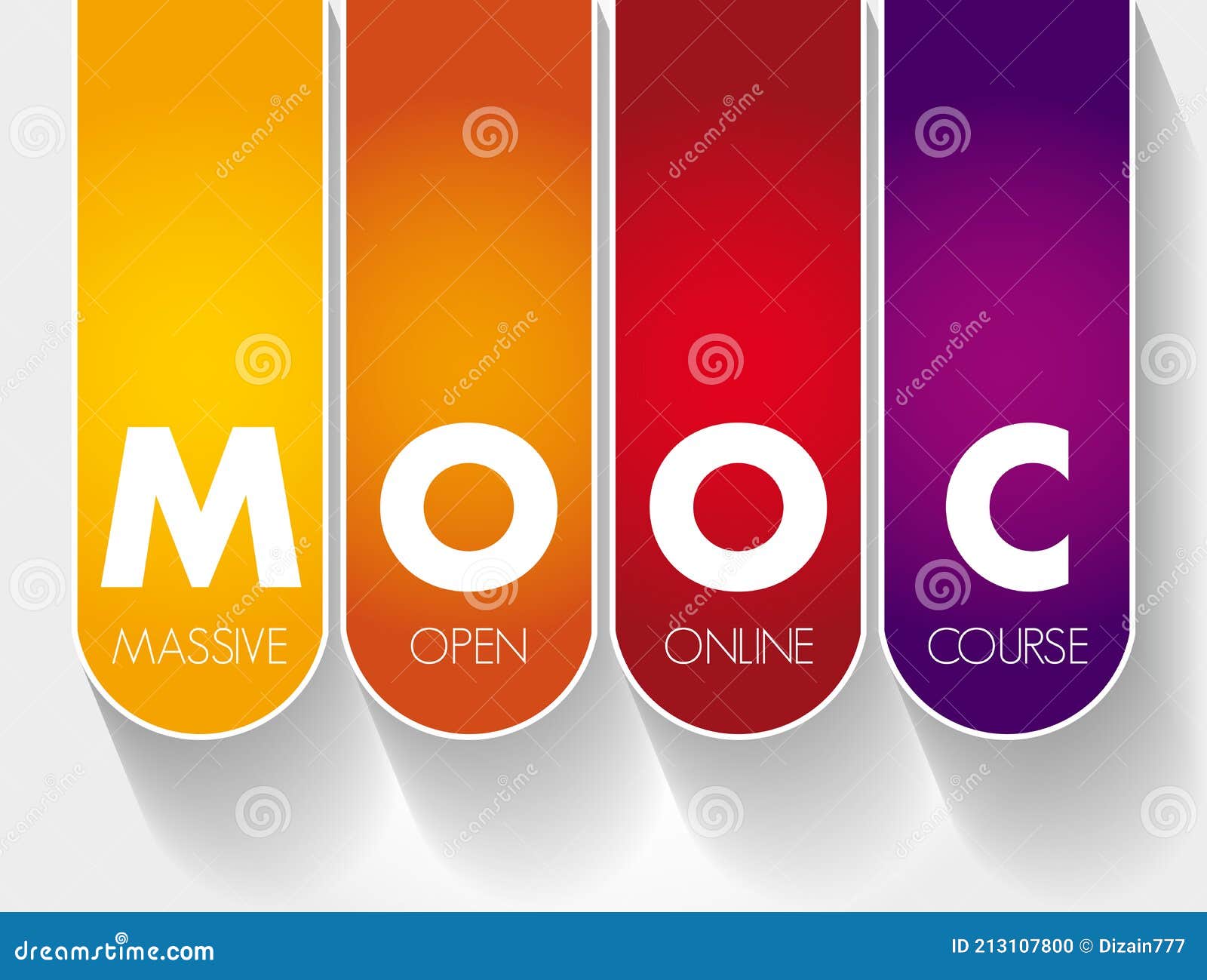 MOOC - Massive Open Online Course Icon, Label, Badge. Vector Stock ...