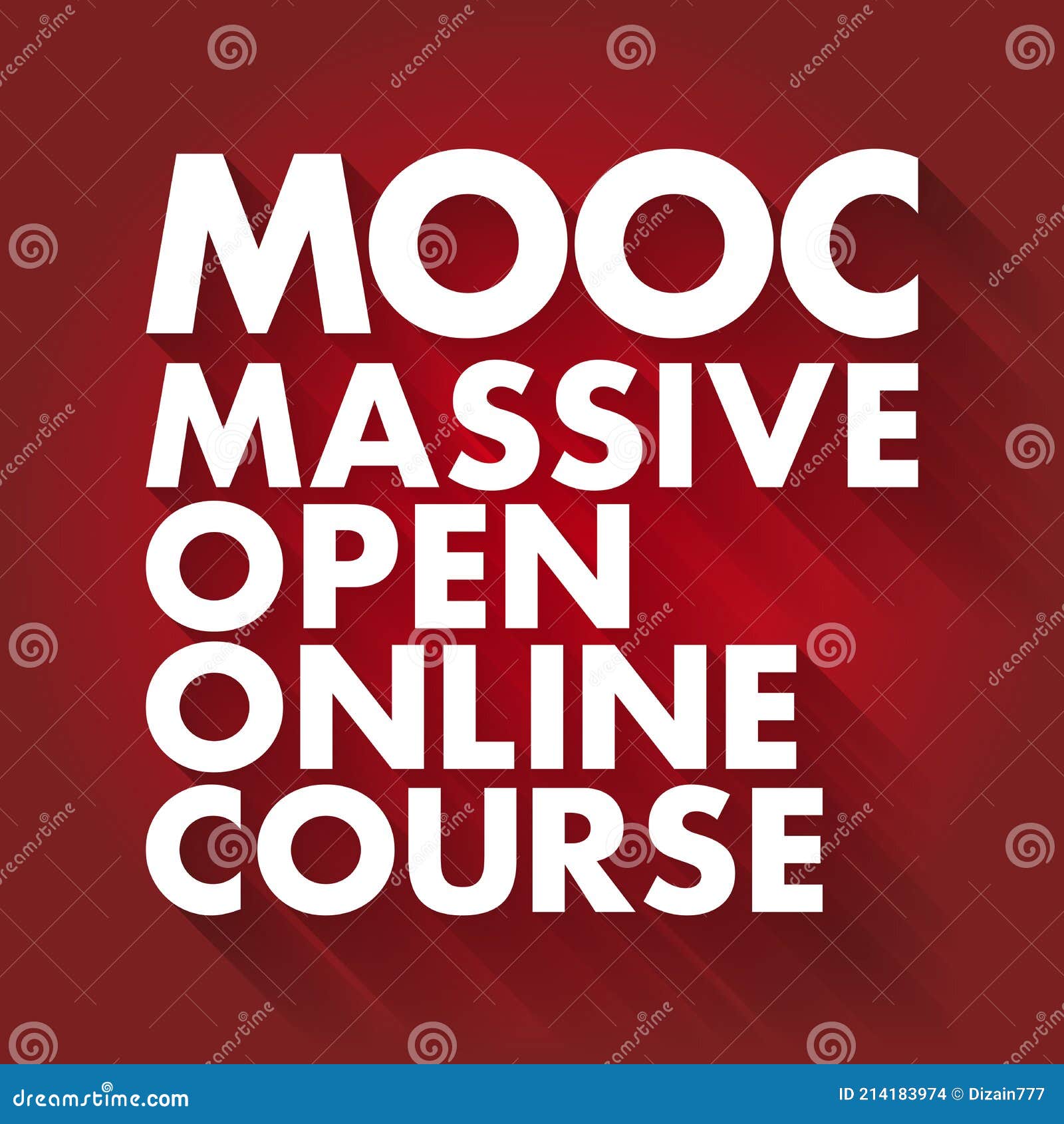MOOC Colorful Overlapping Letters Banner Stock Photo | CartoonDealer ...