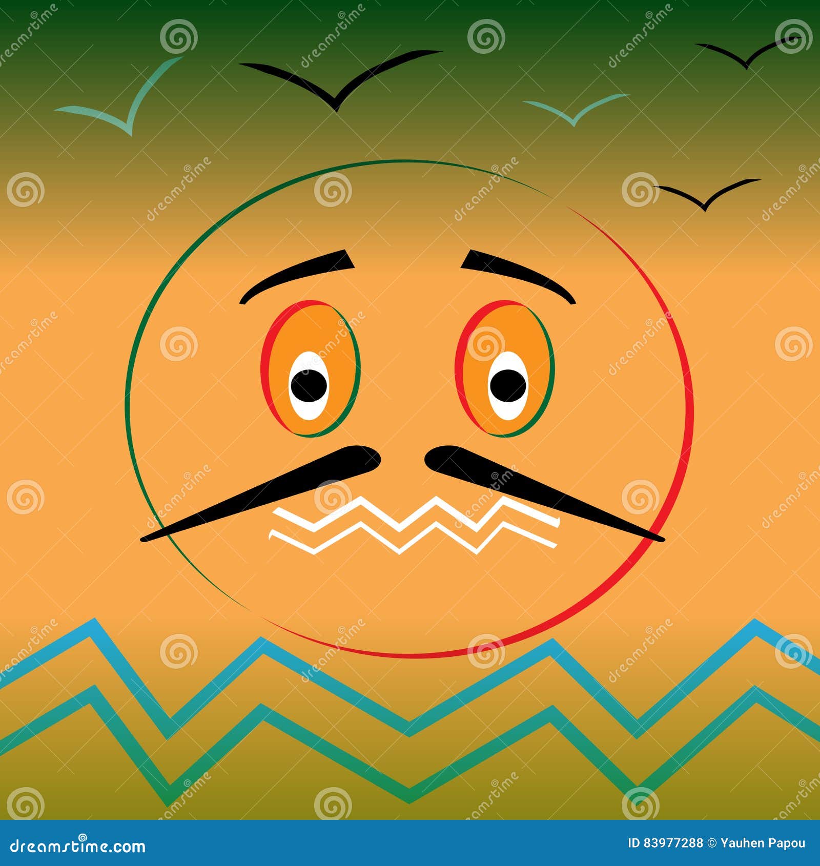 Mood- animated image stock vector. Illustration of expression - 83977288
