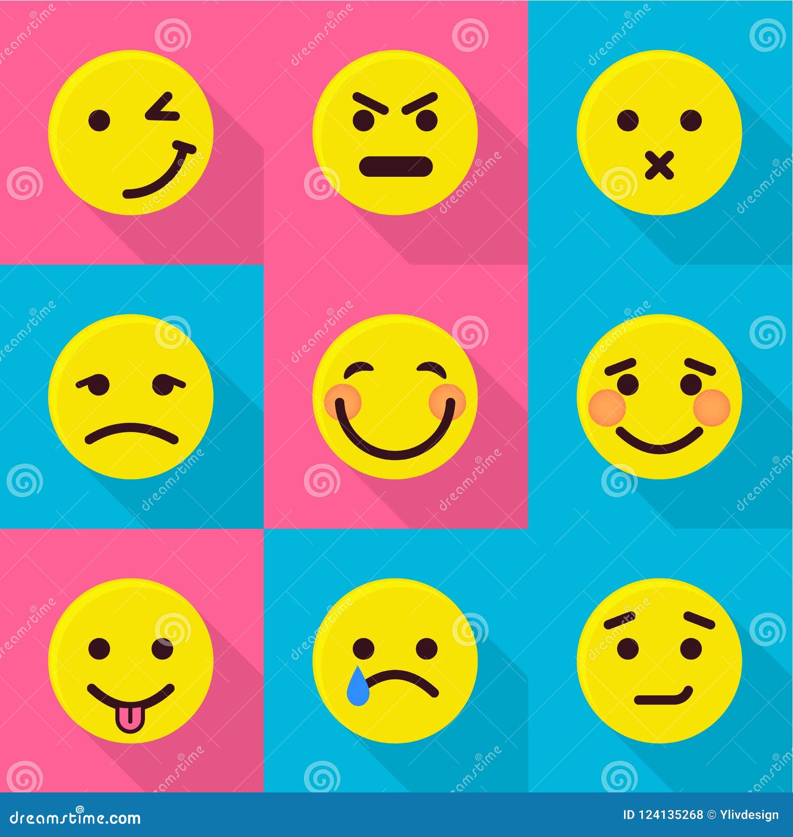 Mood Change Icons Set, Flat Style Stock Vector - Illustration of funny ... Mood Change Icons Set, Flat Style Stock Vector - Illustration of funny ...