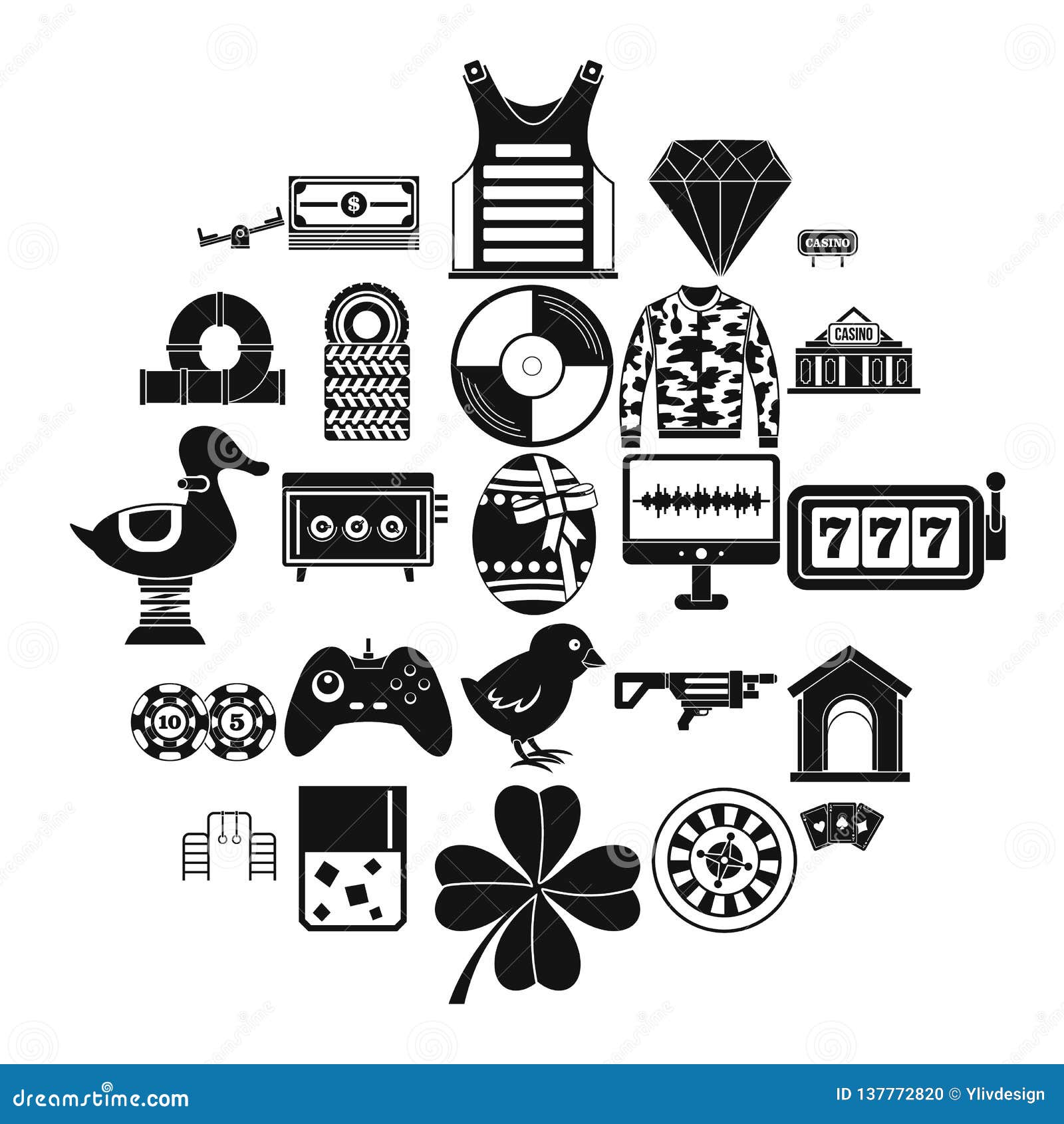 Mood Icons Set, Simple Style Stock Vector - Illustration of anniversary ...