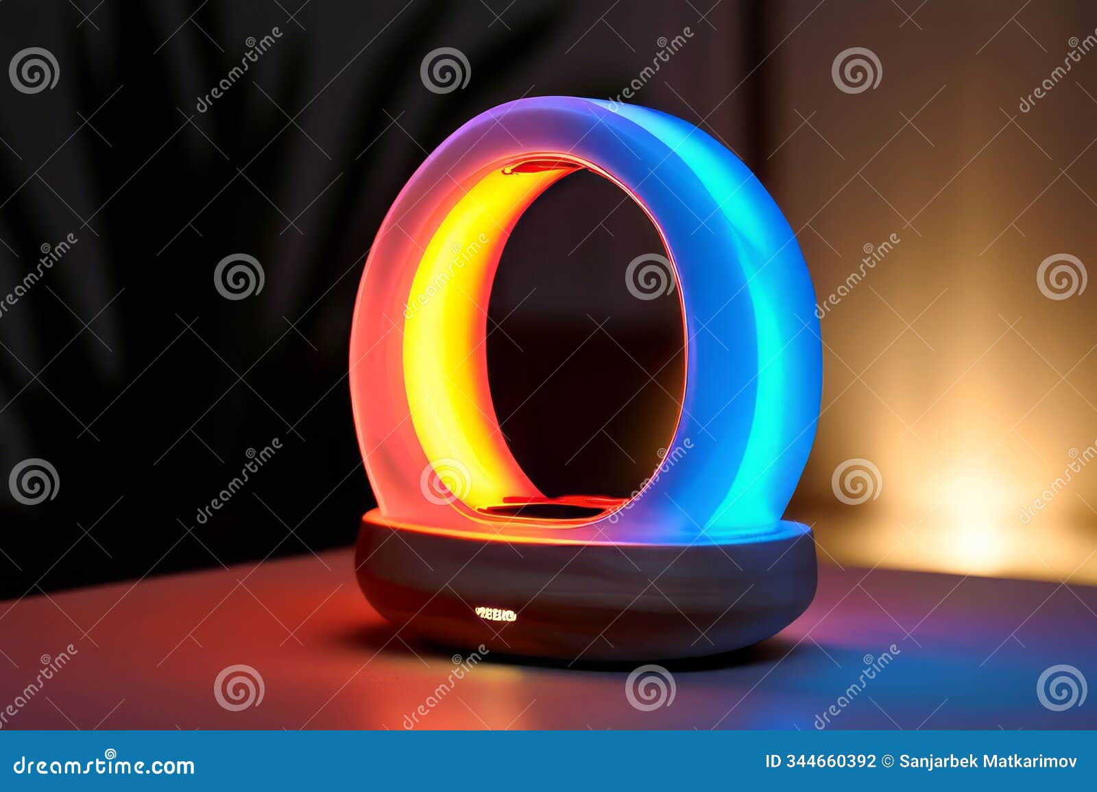 Mood Ring a Lamp that Changes Color Based on the Ambient Tempera Stock ...