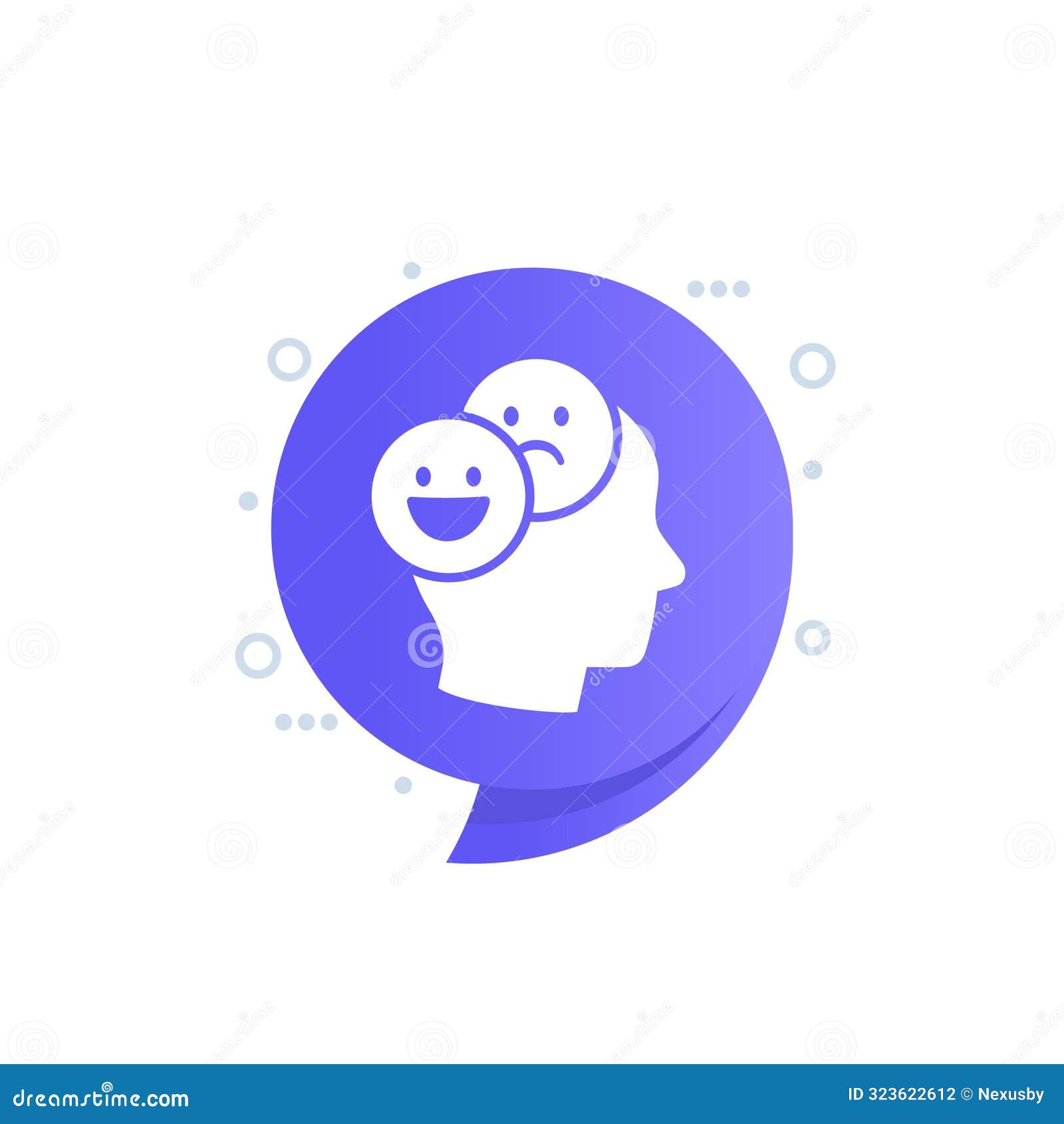 Mood Swings Icon, Change of Mood Vector Stock Vector - Illustration of ...