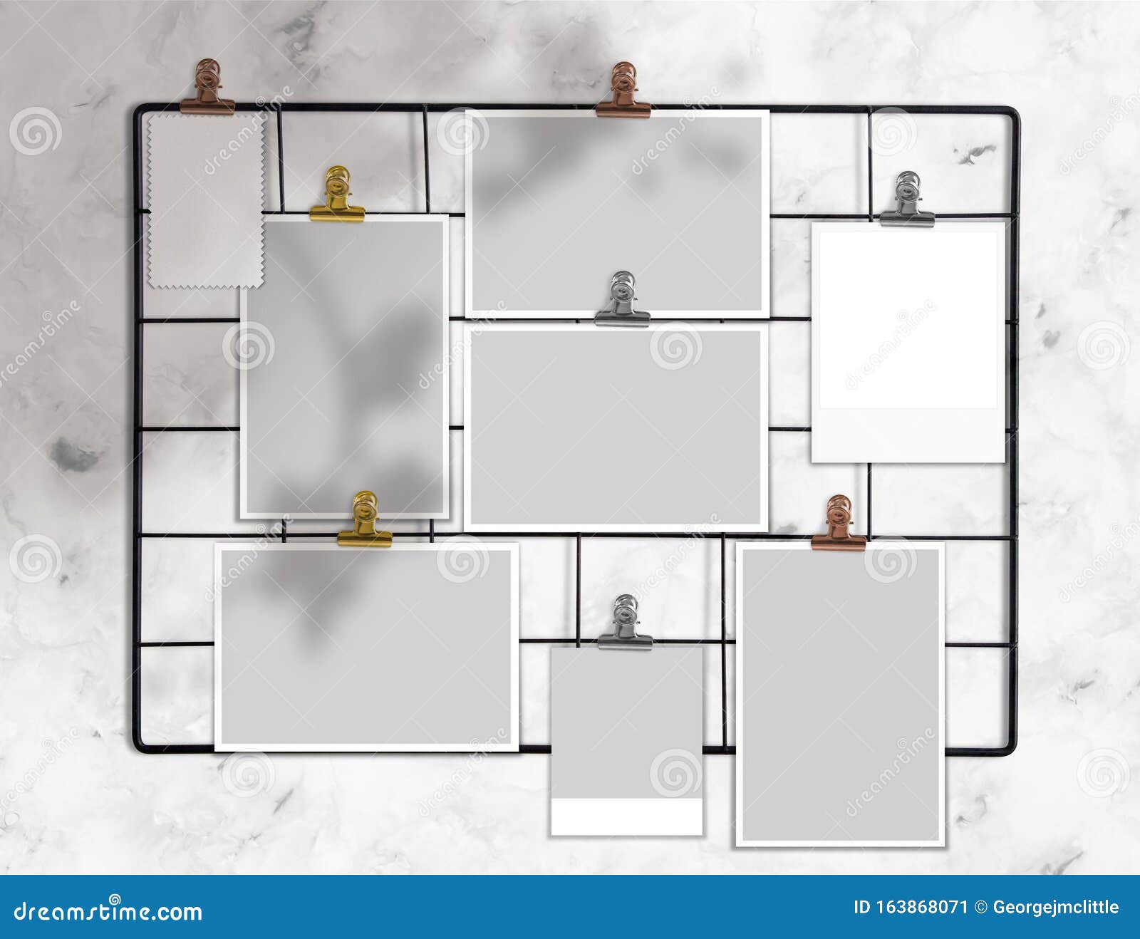 Moodboard mock up stock illustration. Illustration of mock - 163868071