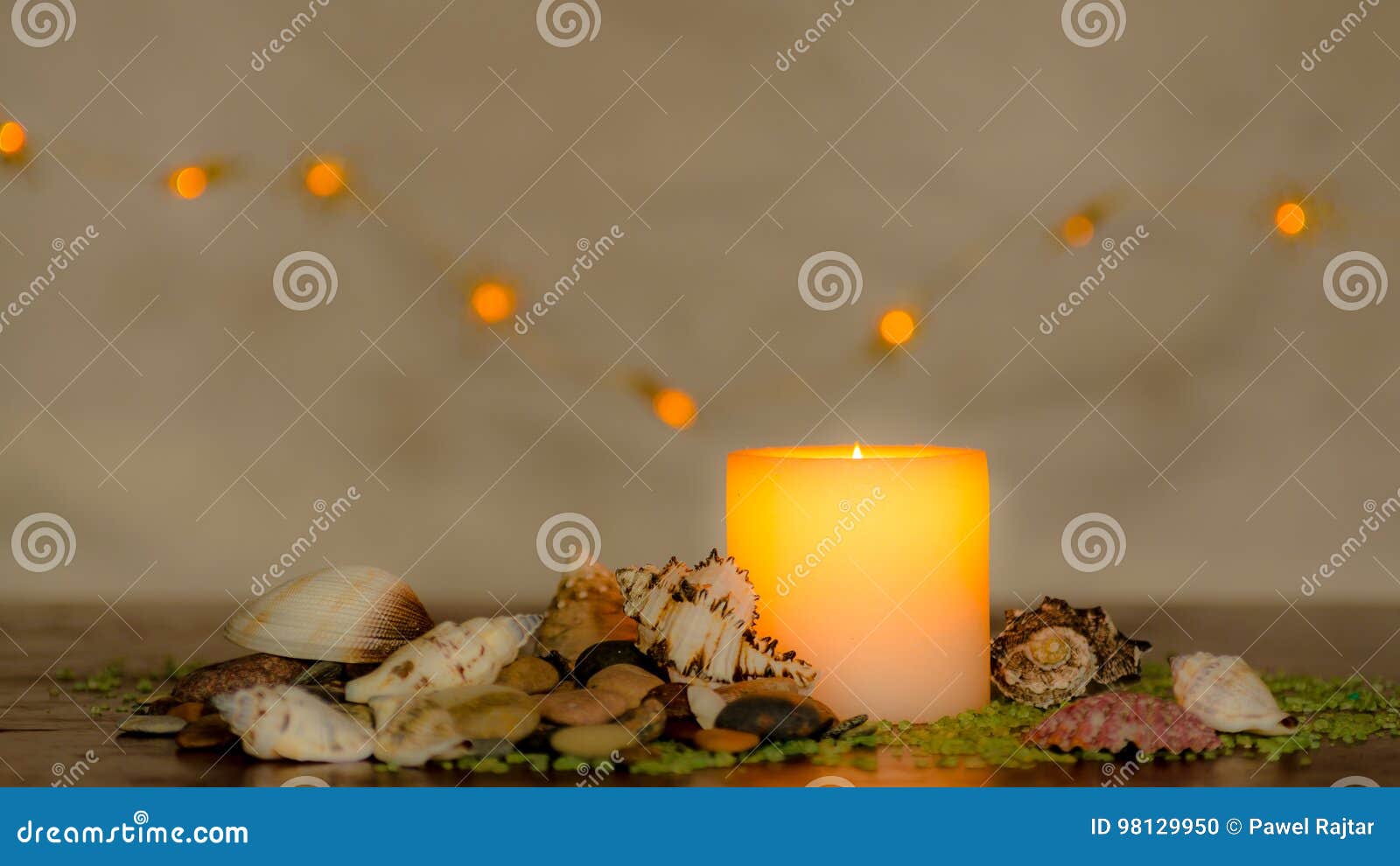 Moody Candlelight with a Nice Fuzzy Light Bokeh. Perfect for the Spa ...