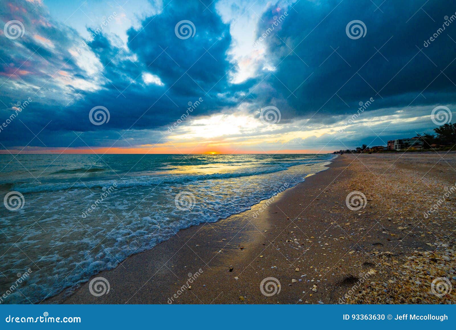 Moody Florida Sunset stock photo. Image of moody, mountains - 93363630
