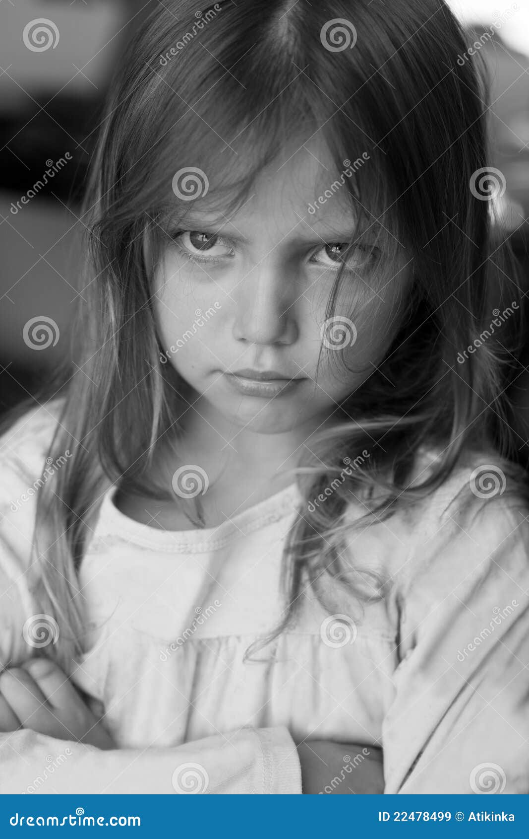 Moody girl stock image. Image of grumpy, sick, mood, emotion - 22478499