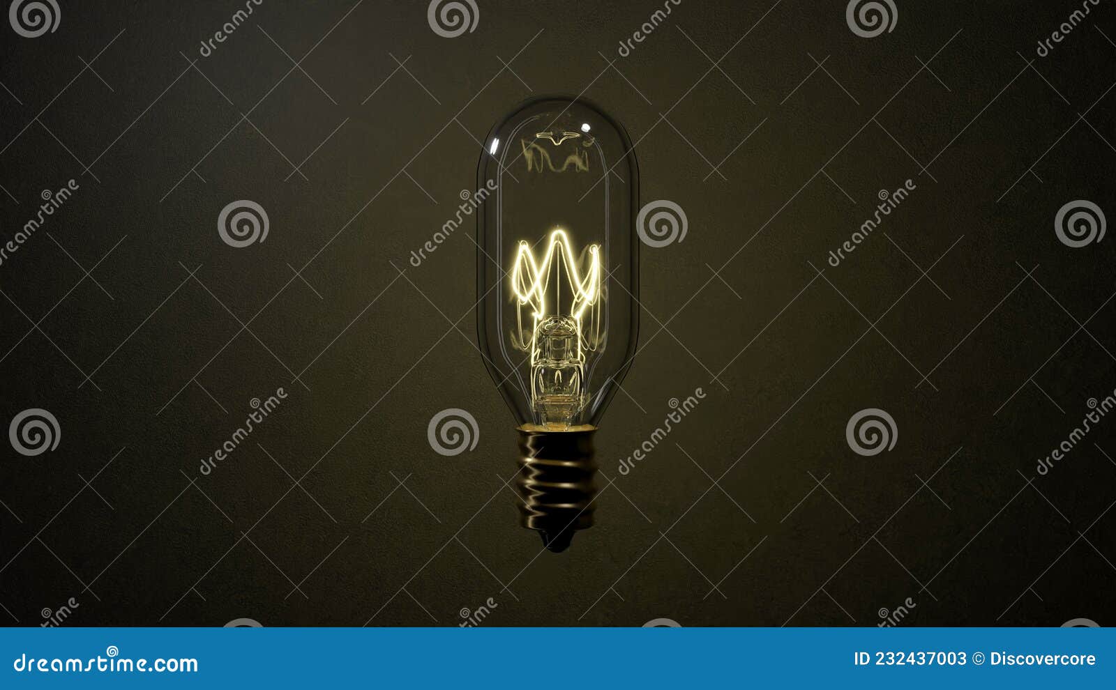 Moody Glowing Incandescent Light Bulb Stock Image - Image of clean ...