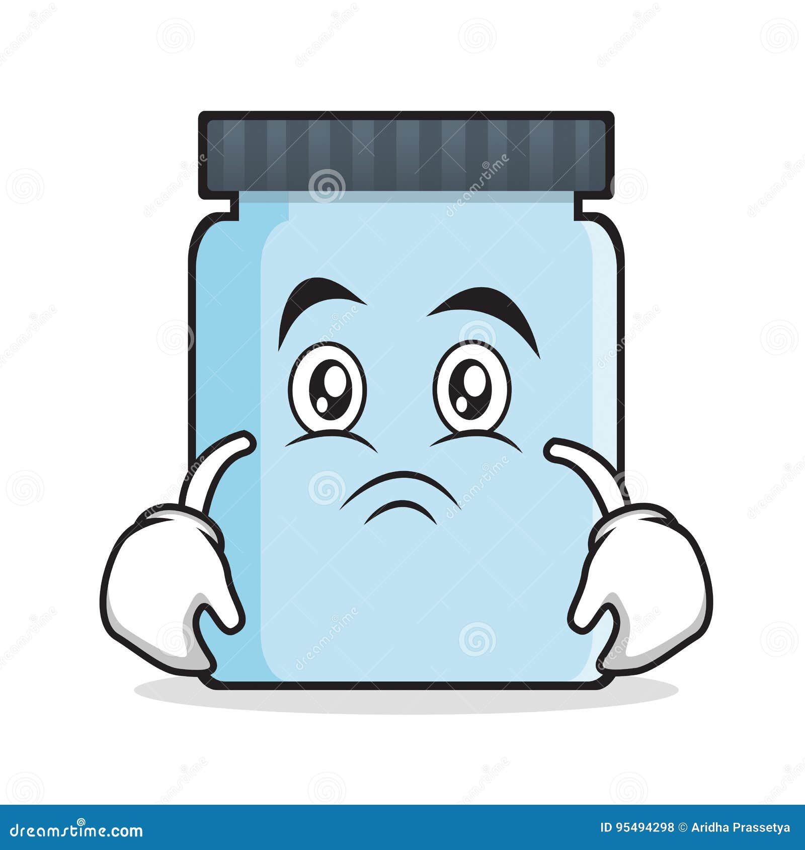 Moody Cartoon Heron On Branch Illustration Royalty-Free Stock Image ...