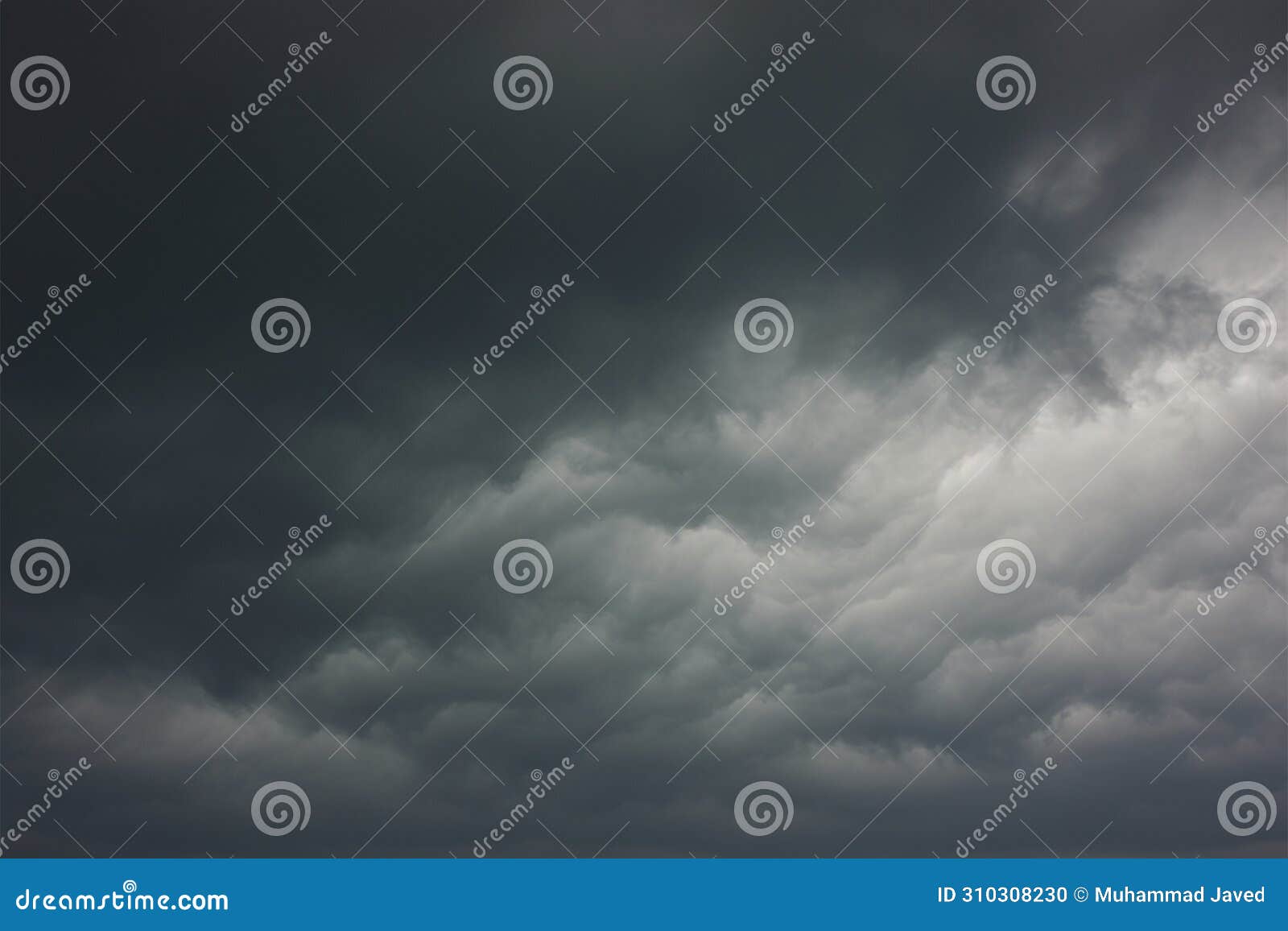 Moody Overcast Sky, Solid Grey Clouds Create Dramatic Atmospheric ...