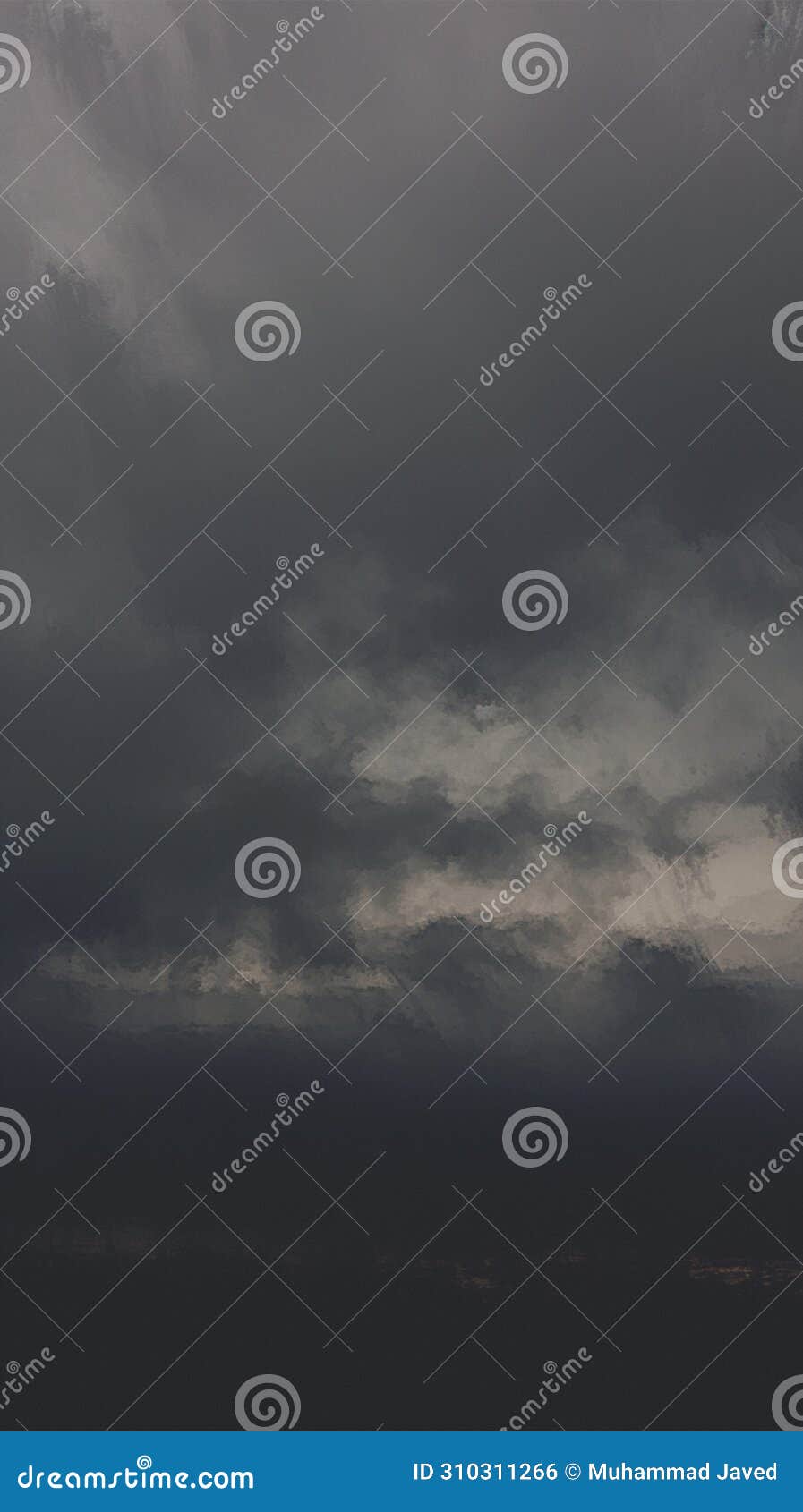 Moody Overcast Sky, Solid Grey Clouds Create Dramatic Atmospheric ...