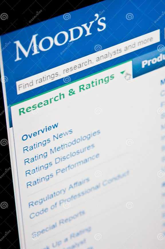 Moody s ratings editorial stock image. Image of condition - 20325284