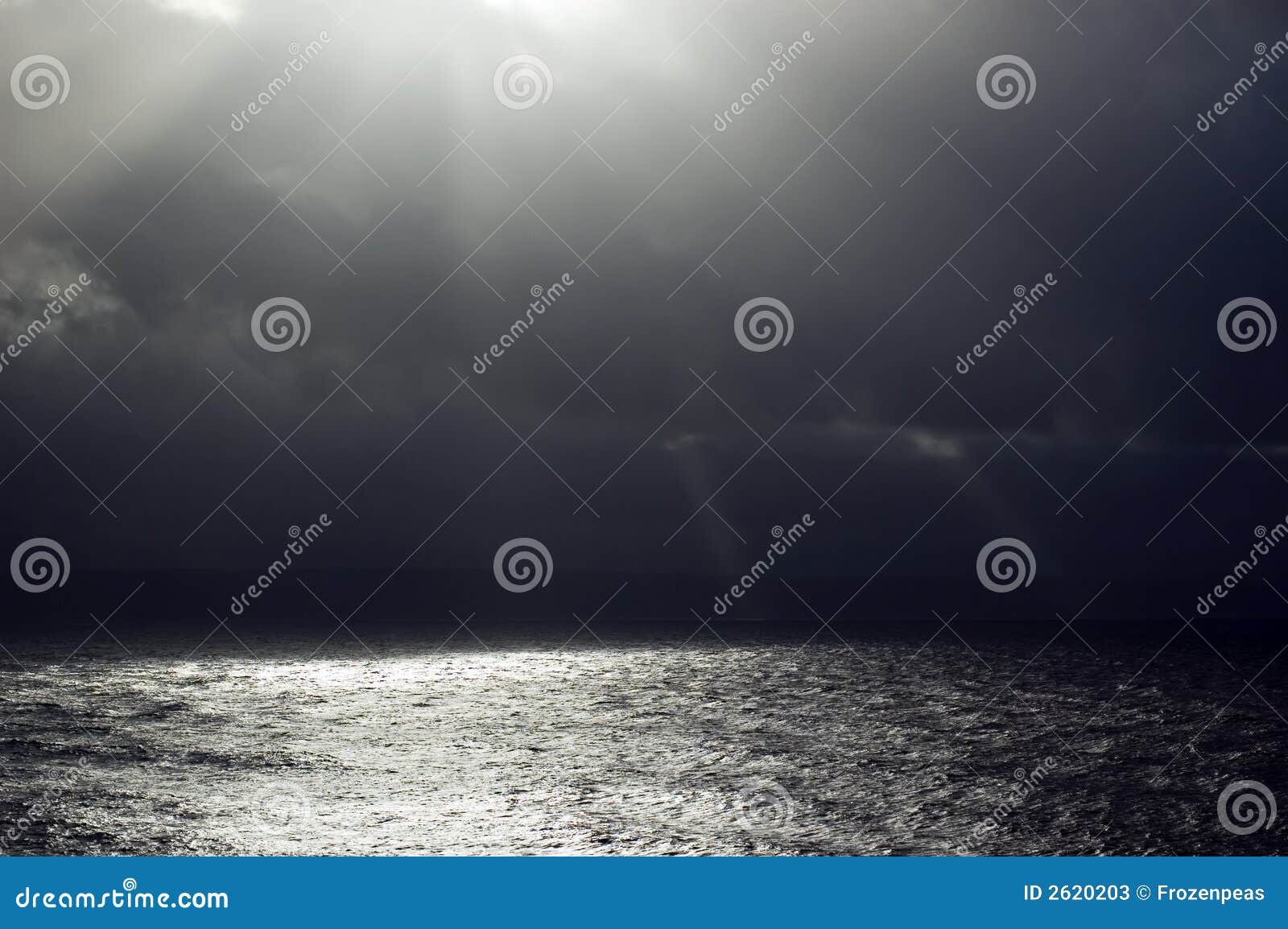 Moody Sea stock image. Image of rainfall, weather, seaside - 2620203
