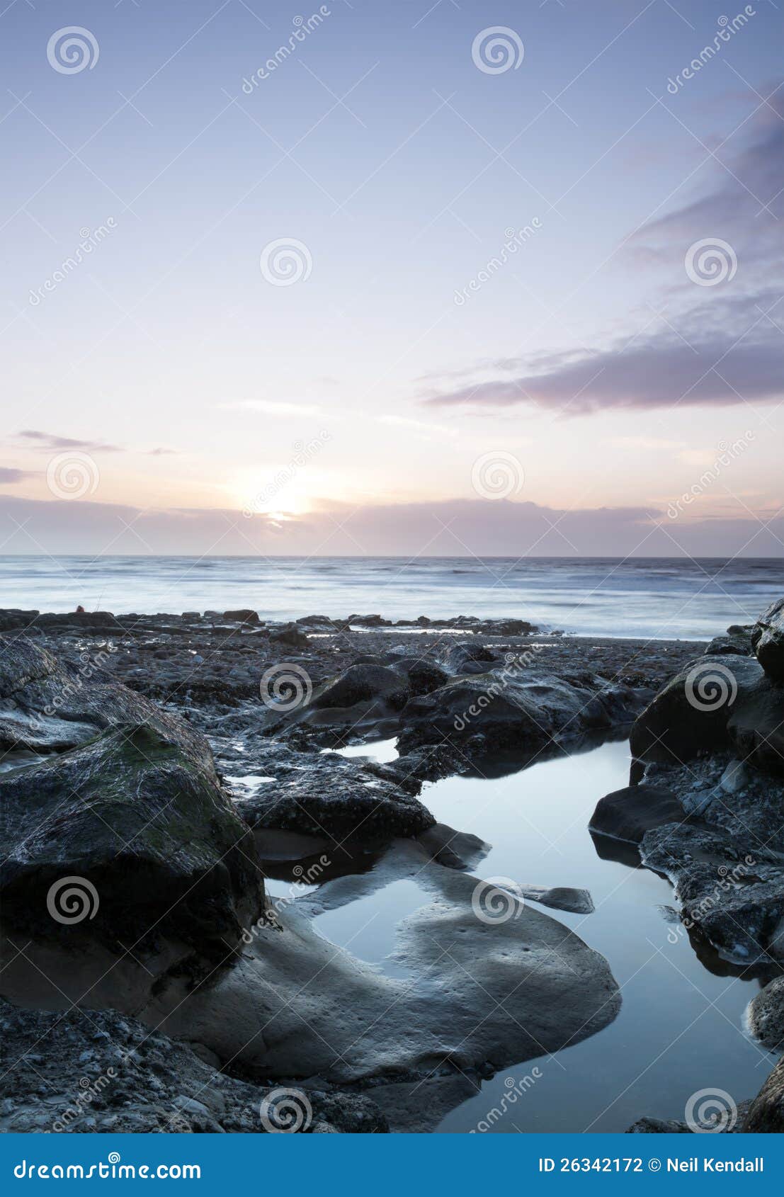 Moody Sunset stock photo. Image of lake, january, cold - 26342172