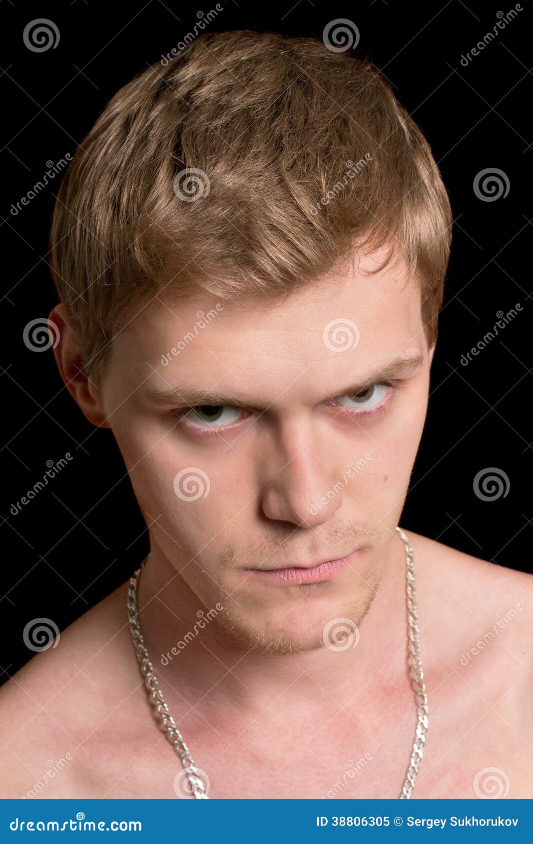 Moody young man stock image. Image of crazy, isolated - 38806305