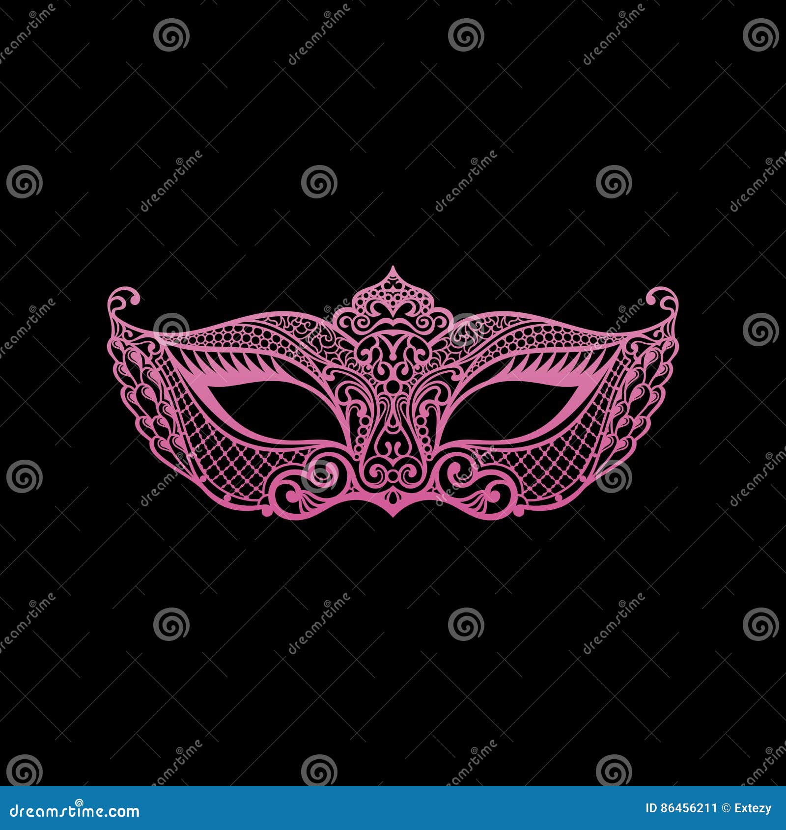 Mooi Masker Van Kant De Vectorachtergrond Van Mardi Gras Vector ...