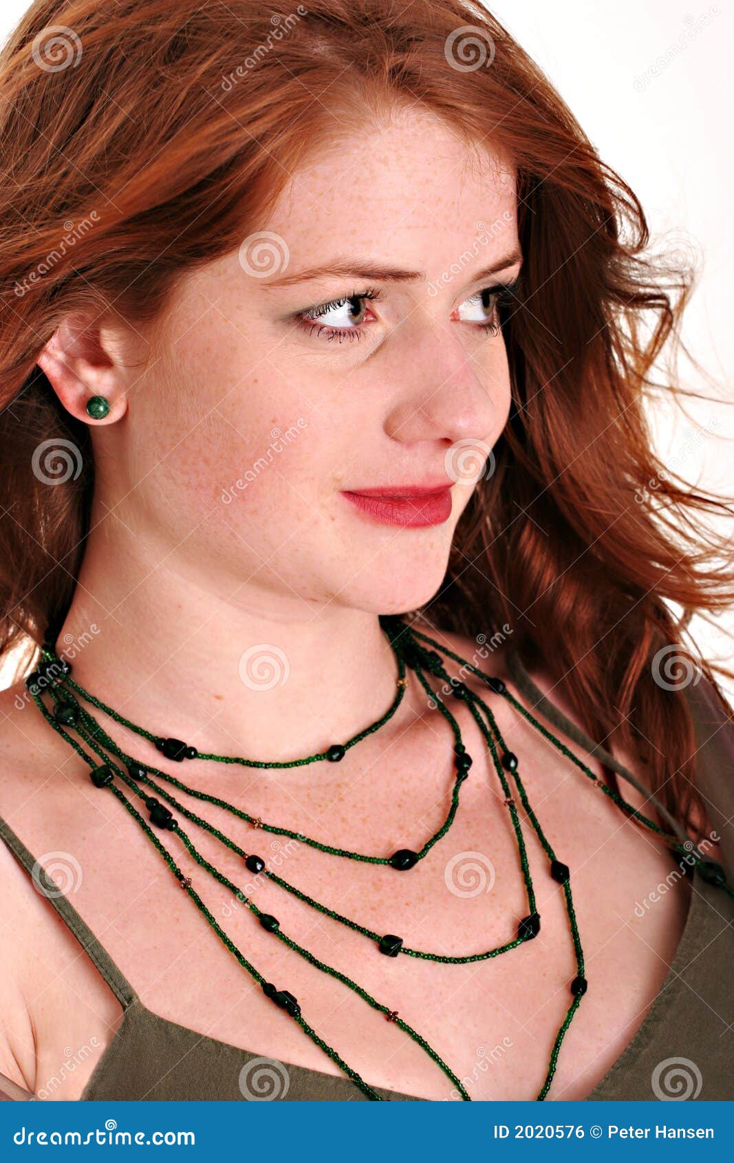 Mooi Rood Hoofd Met Sproeten Stock Foto - Image of offerte, schoonheid ...