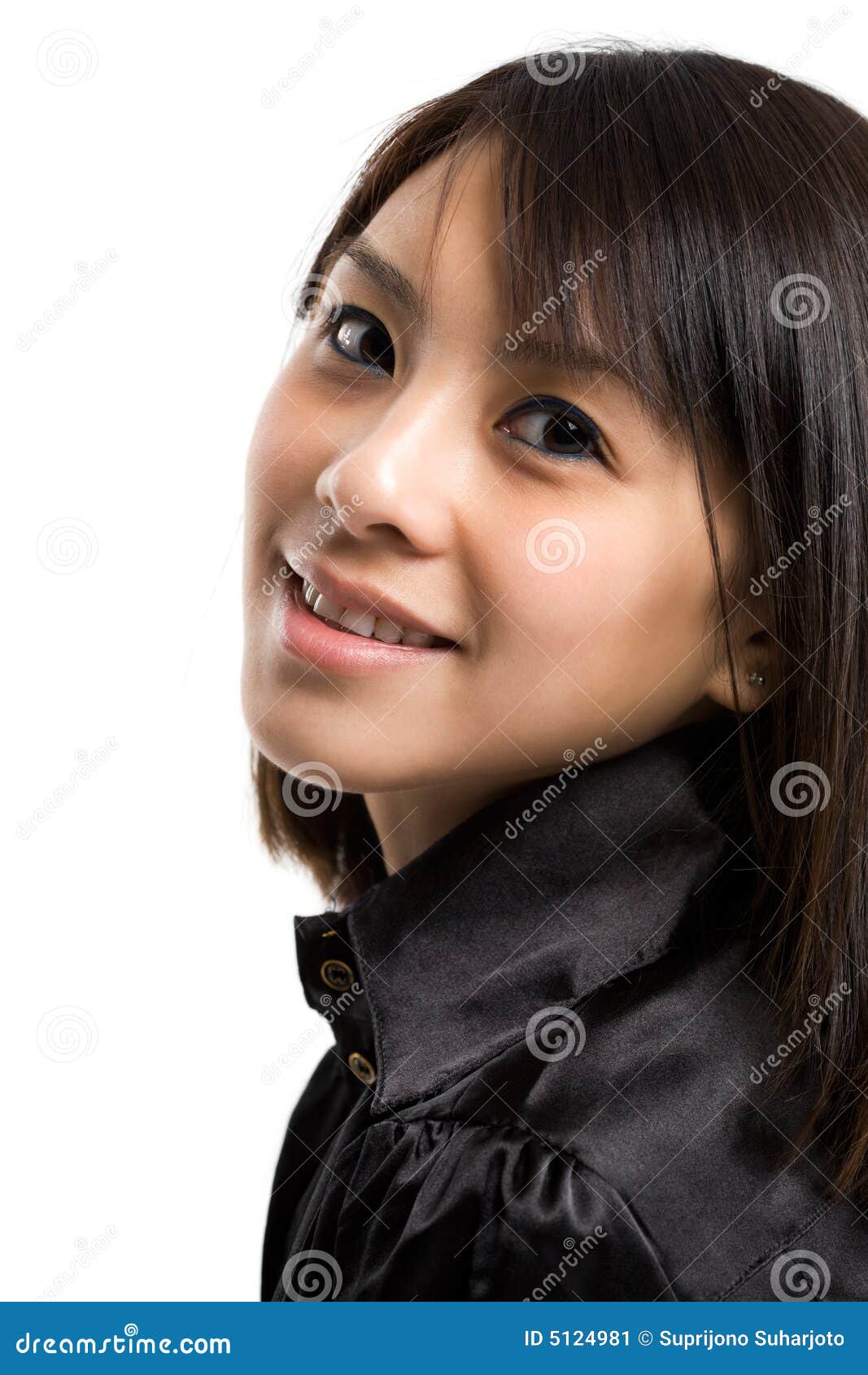 Mooie Aziatische vrouw stock afbeelding. Image of aanbiddelijk - 5124981