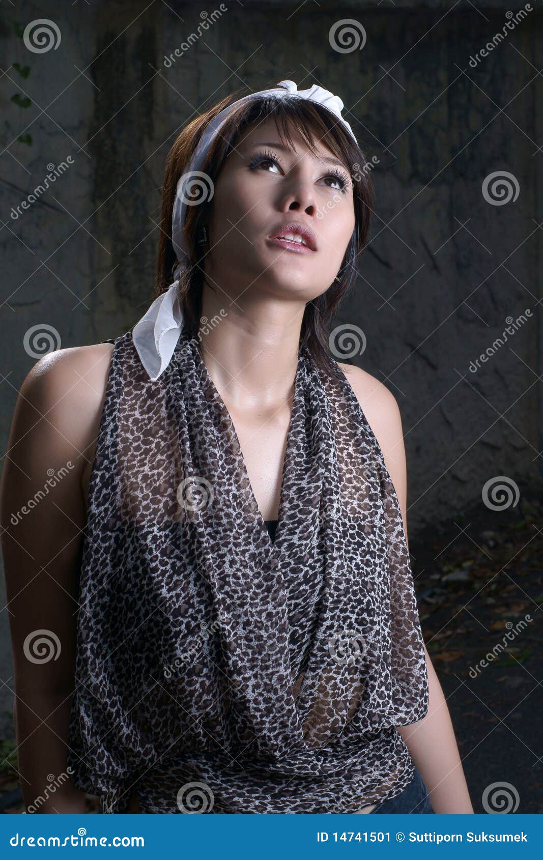 Mooie Aziatische vrouwen stock afbeelding. Image of zwart - 14741501