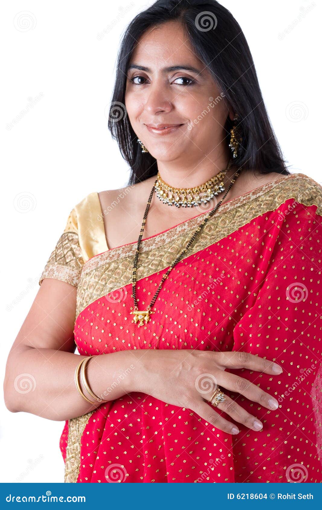 Mooie Indische Vrouw in Sari Stock Foto - Image of huid, sari: 6218604