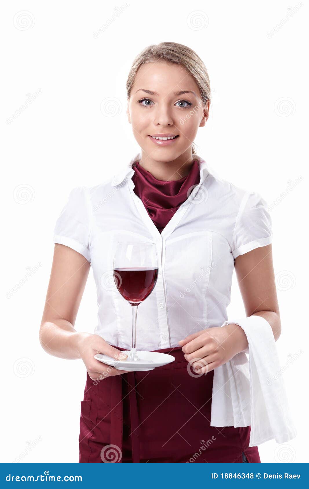 Mooie Serveerster stock foto. Image of serveerster, één - 18846348