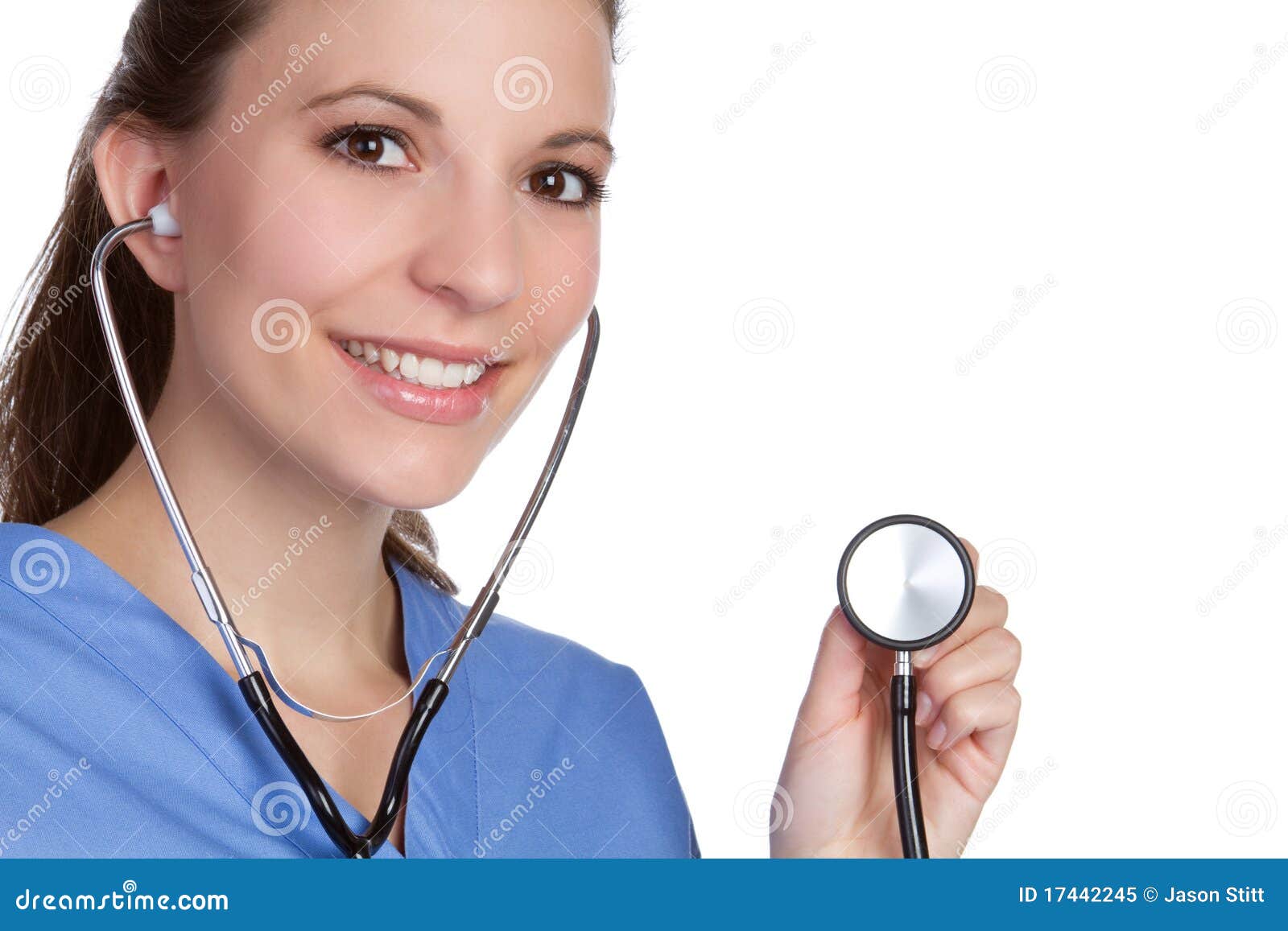 Mooie Verpleegster stock afbeelding. Image of hart, schitterend - 17442245