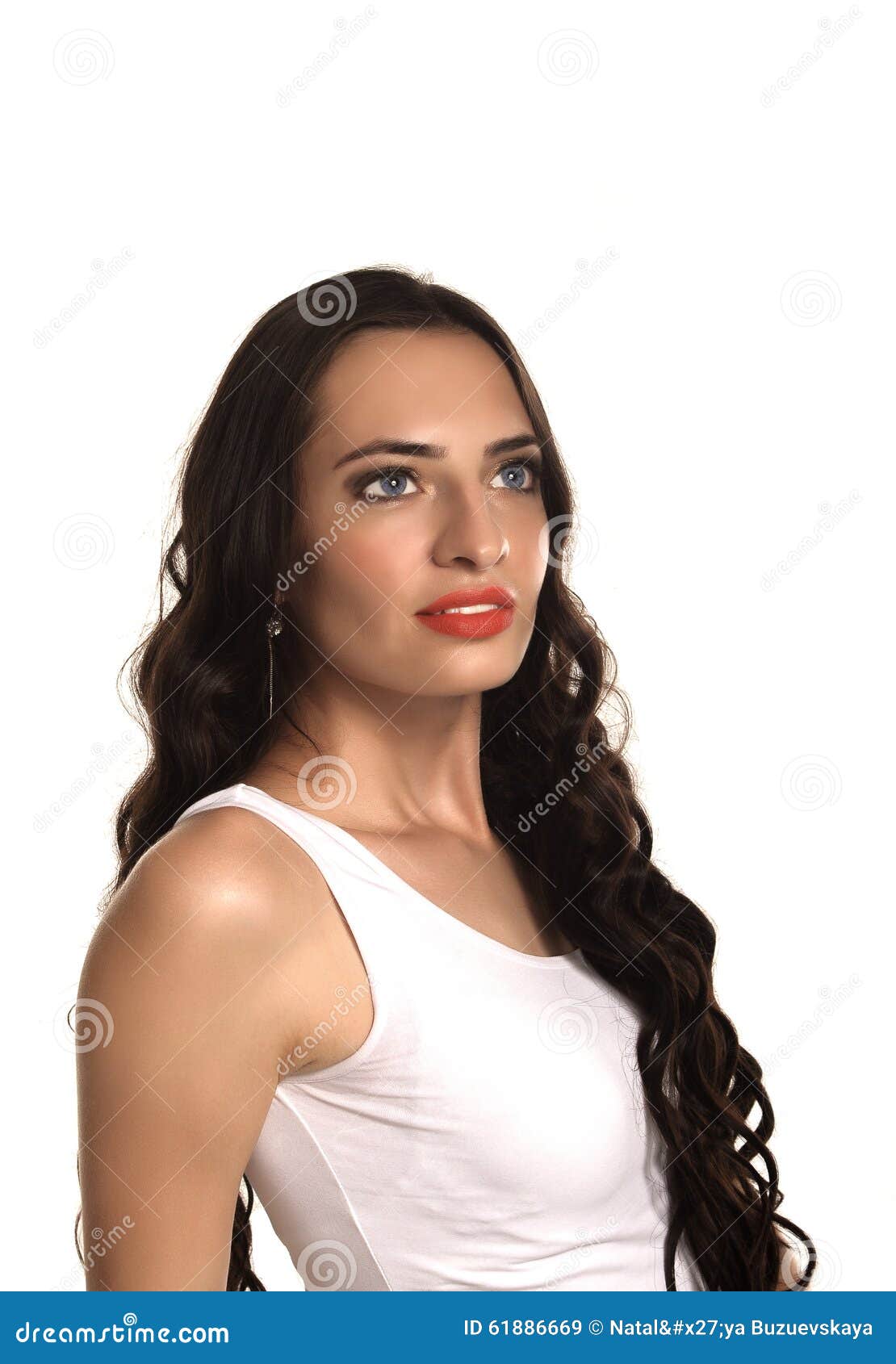 Mooie vrouw stock afbeelding. Image of zwart, lang, mooi - 61886669