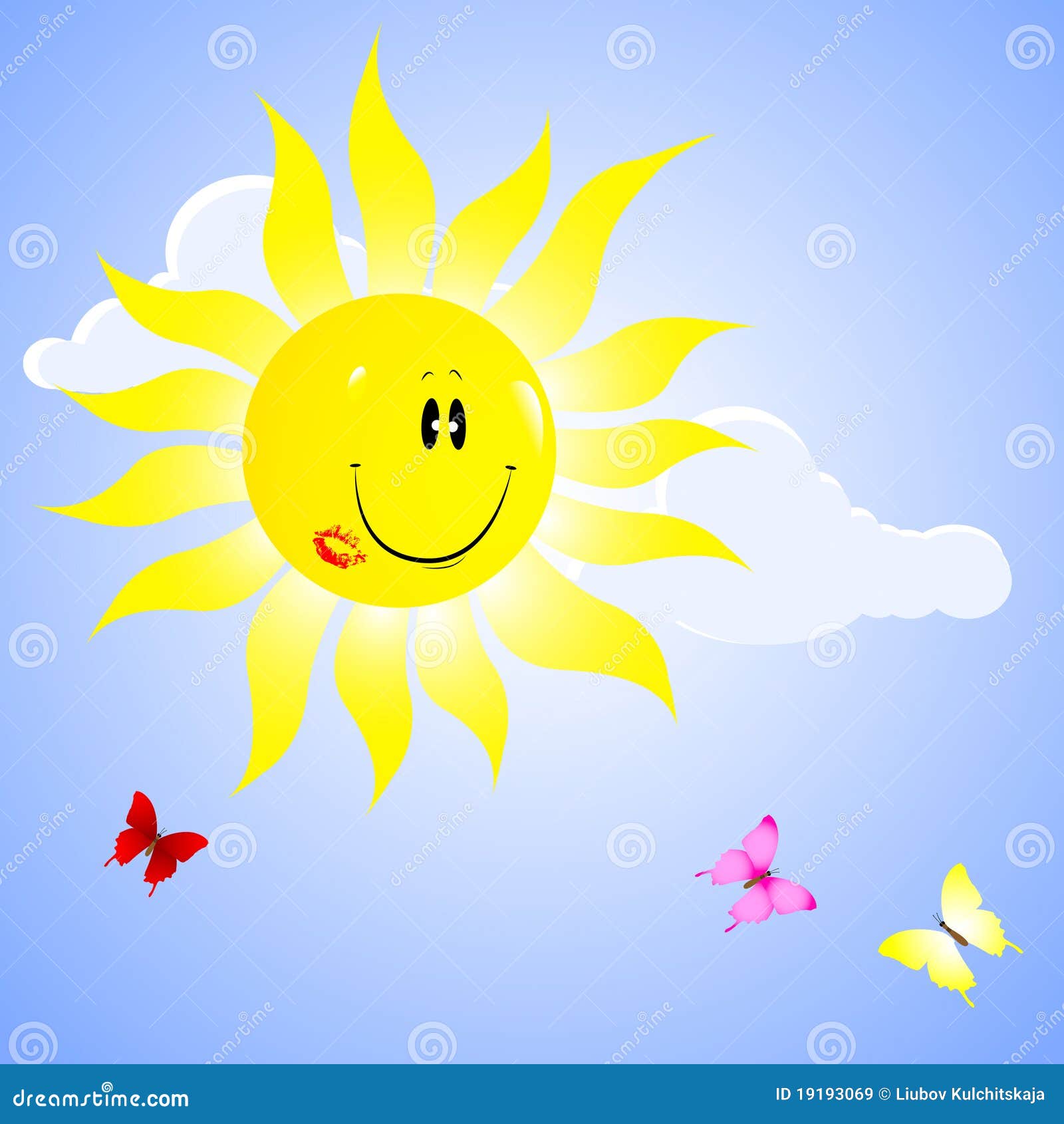 Mooie zon. vector illustratie. Illustration of nave, sinaasappel - 19193069