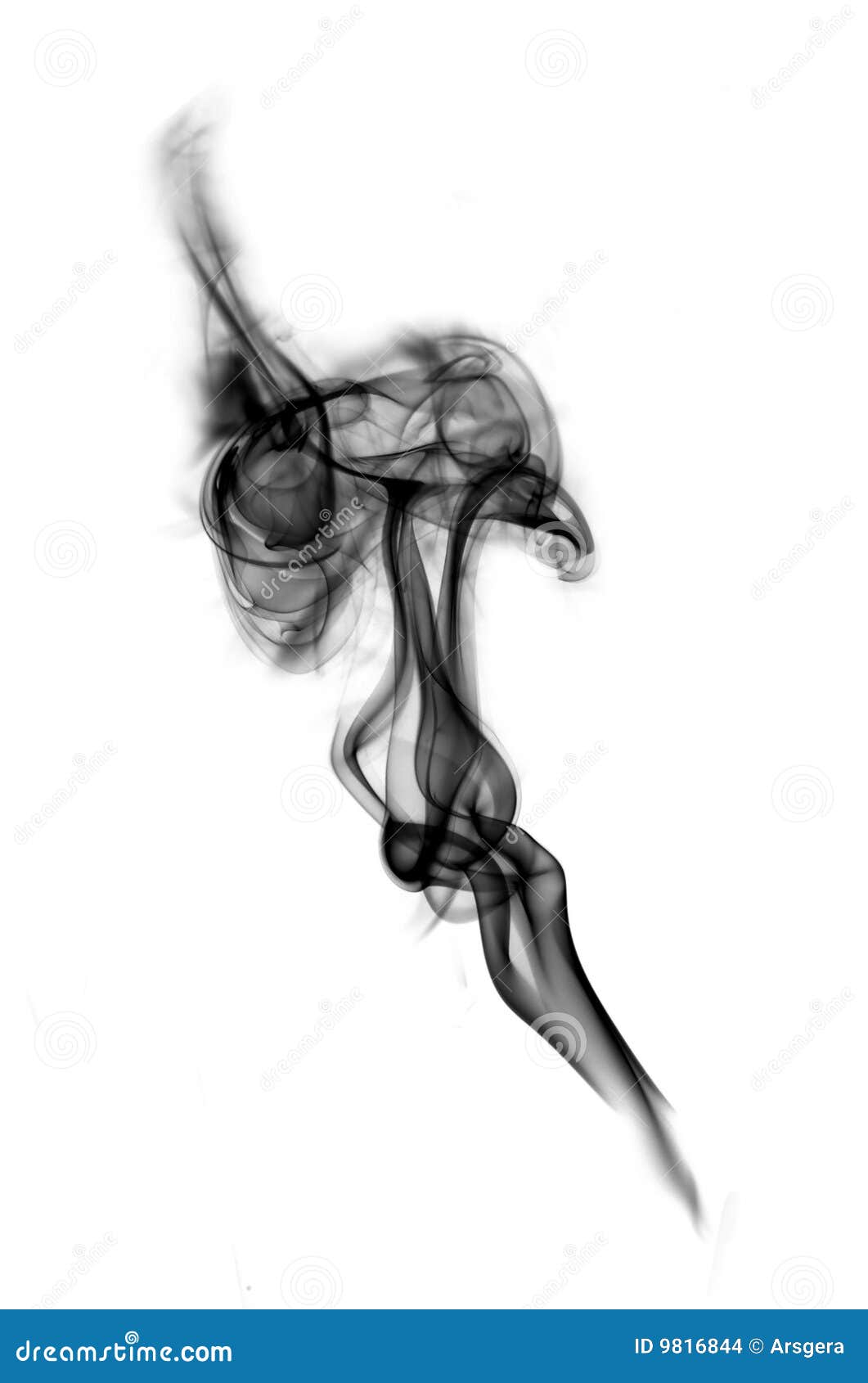Mooie zwarte rook stock foto. Image of ring, rookwolk - 9816844