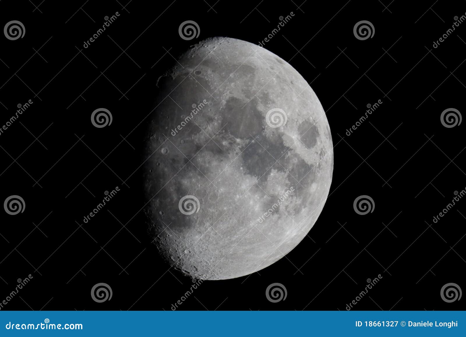 The Moon stock image. Image of moon, telescope, crescent - 18661327