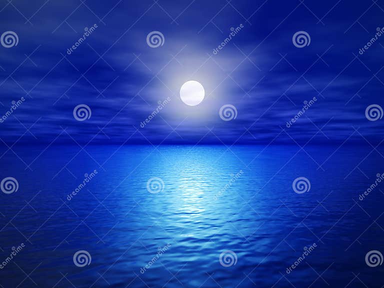 Moon stock illustration. Illustration of render, reflection - 2073577