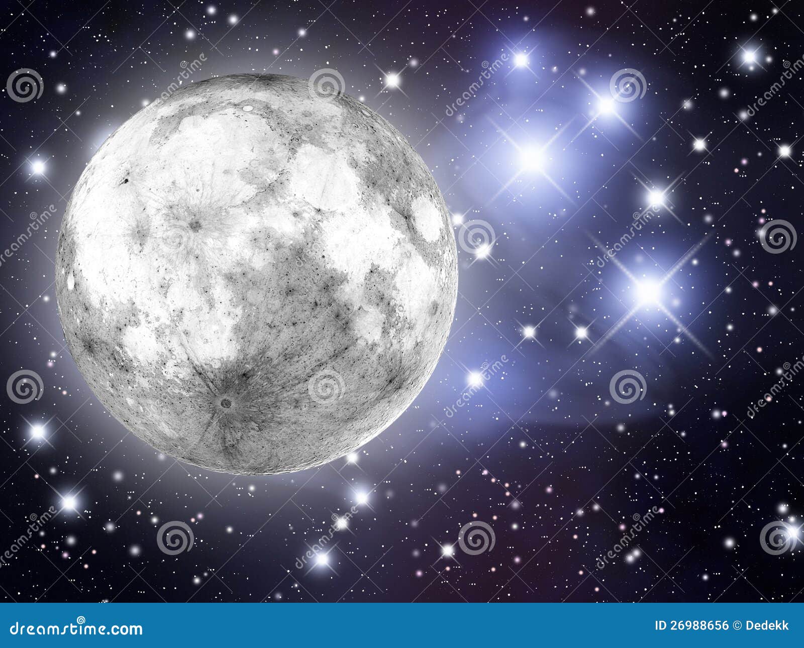 Moon stock illustration. Illustration of cluster, planetary - 26988656