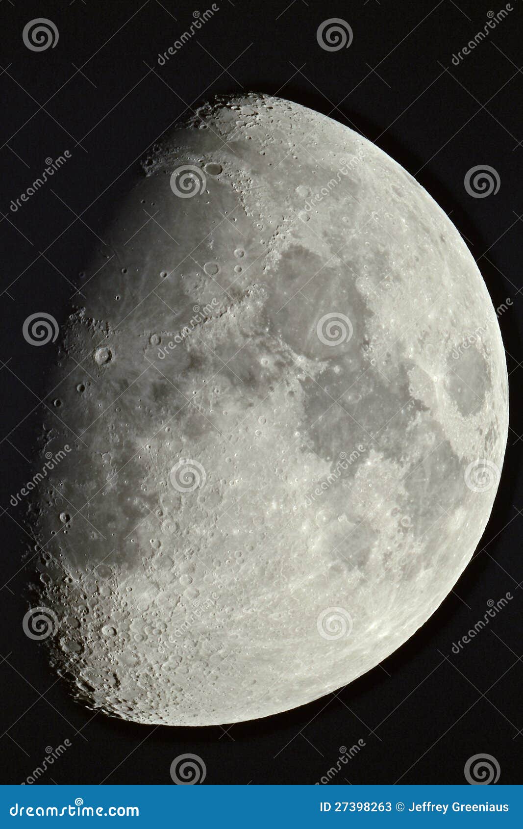 Moon stock image. Image of mountains, planet, waxing - 27398263