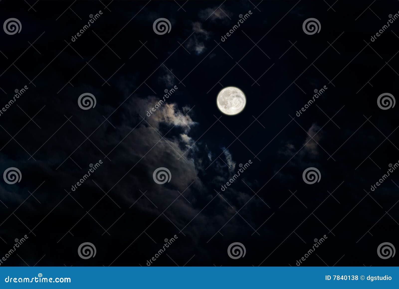 Moon stock photo. Image of moonrays, nightly, dark, clouds - 7840138