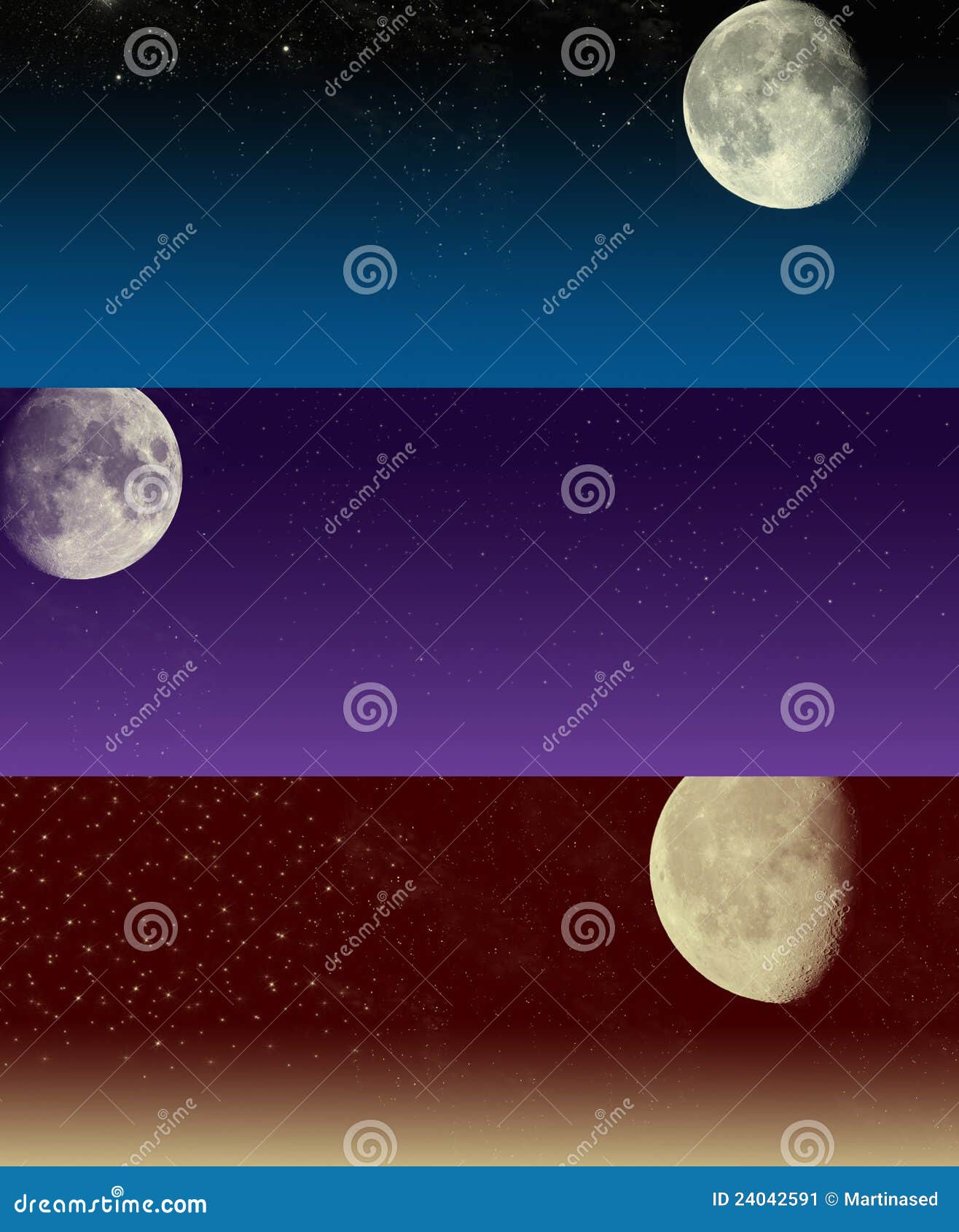 Moon banners stock illustration. Illustration of blur - 24042591