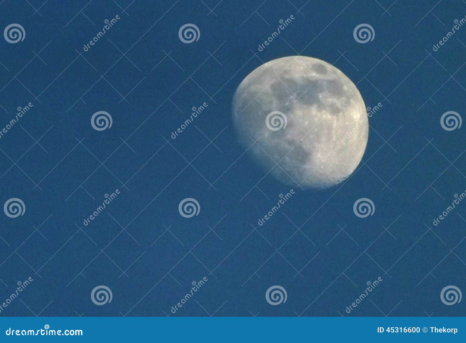 Moon stock photo. Image of blue, moon, texture, bluesky - 45316600