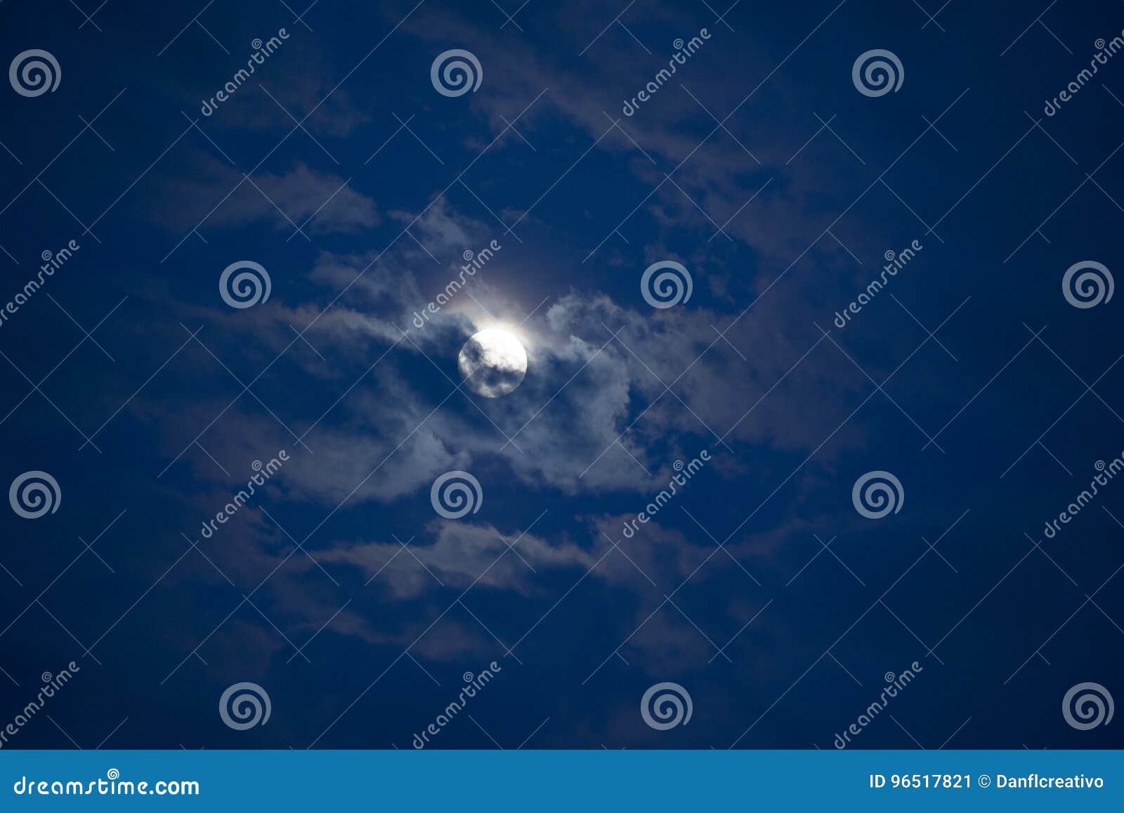 Moon at Blue Sky stock image. Image of nature, moon, lunar - 96517821