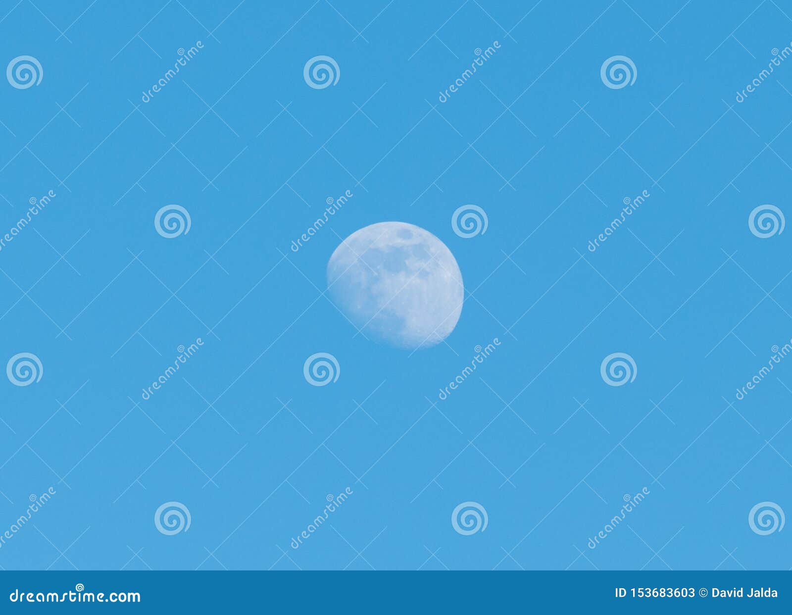 Moon and blue sky stock image. Image of cosmos, moon - 153683603