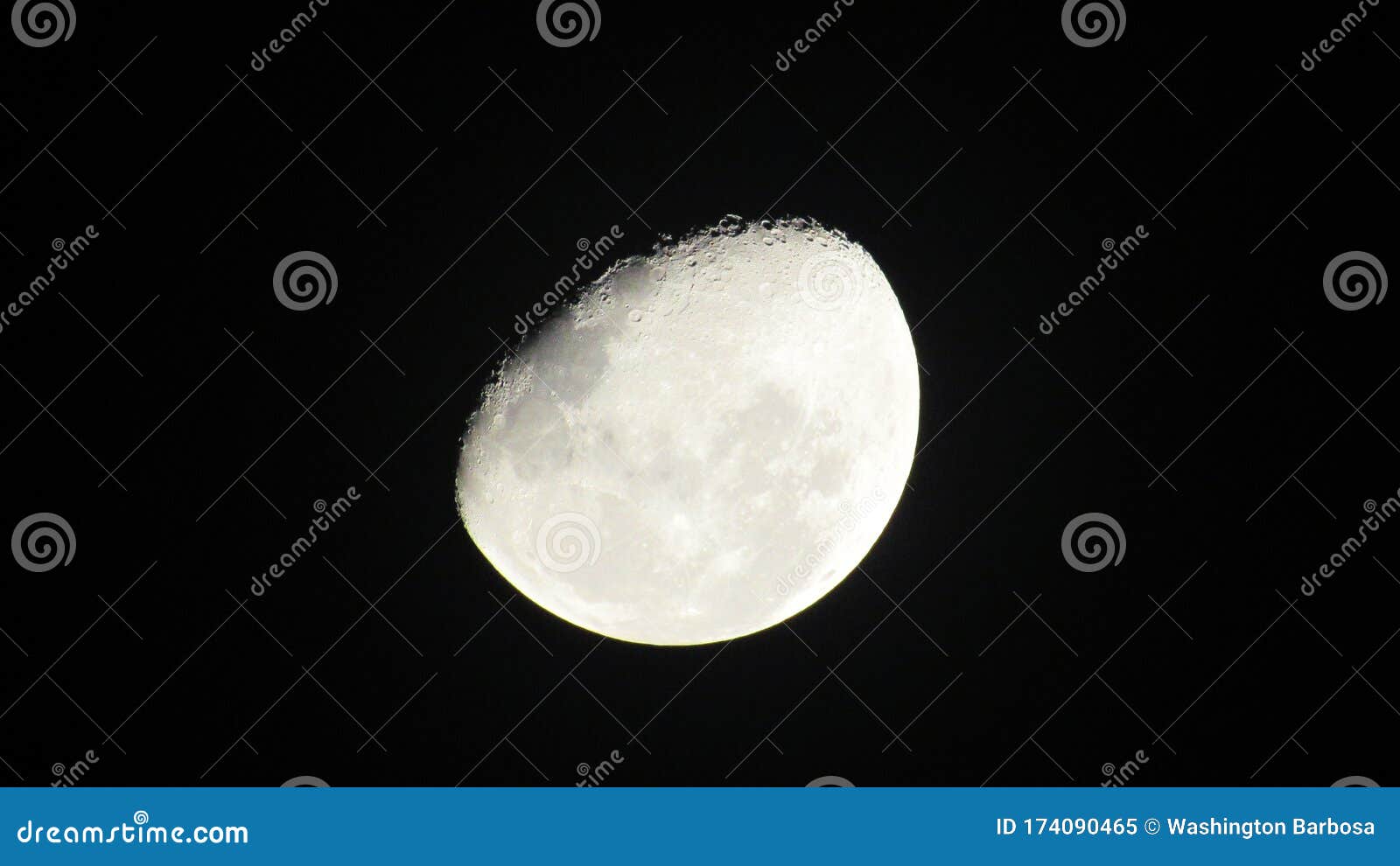Moon in Brazilian night stock image. Image of brazilian - 174090465