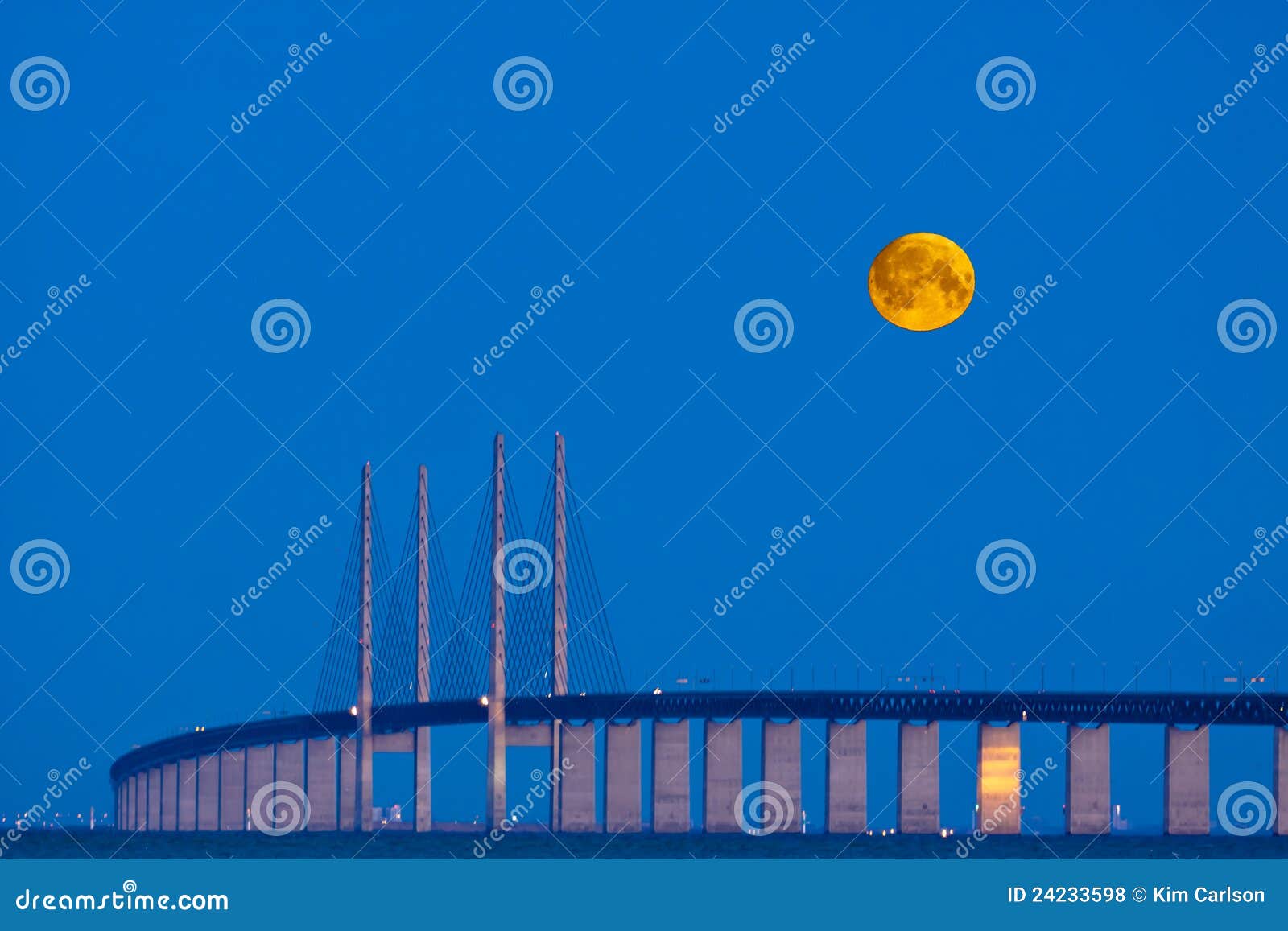 Moon bridge stock photo. Image of clear, moonlight, romantic - 24233598