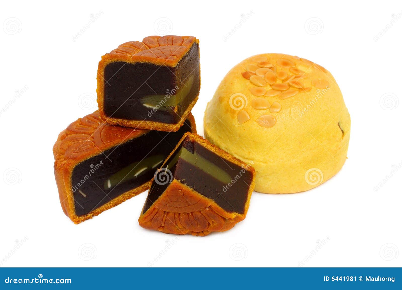 Moon Cake stock image. Image of festival, slice, decorative - 6441981