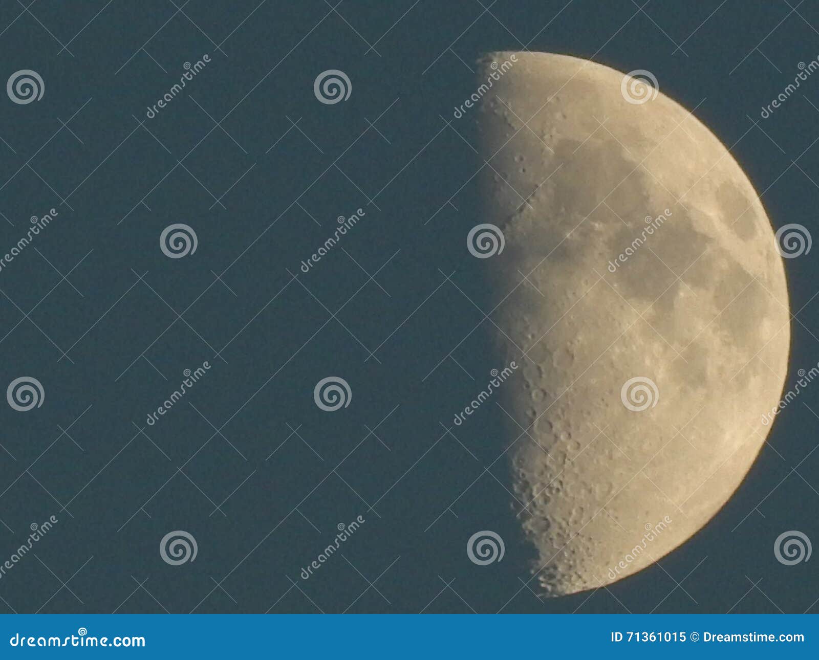 Moon stock image. Image of universe, galaxy, daytime - 71361015