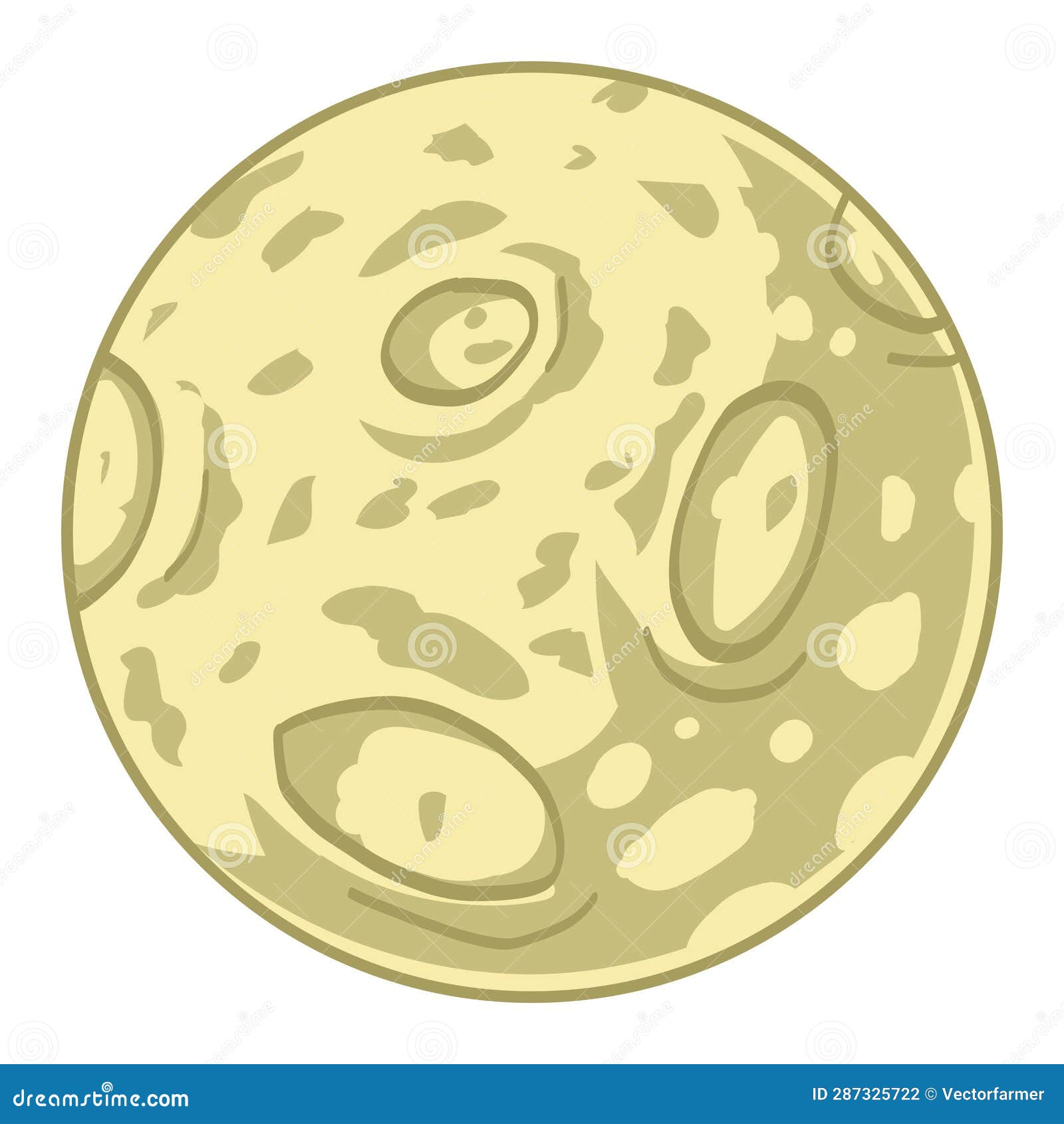 Moon Cartoon Drawing Vector Illustration Stock Vector - Illustration of ...