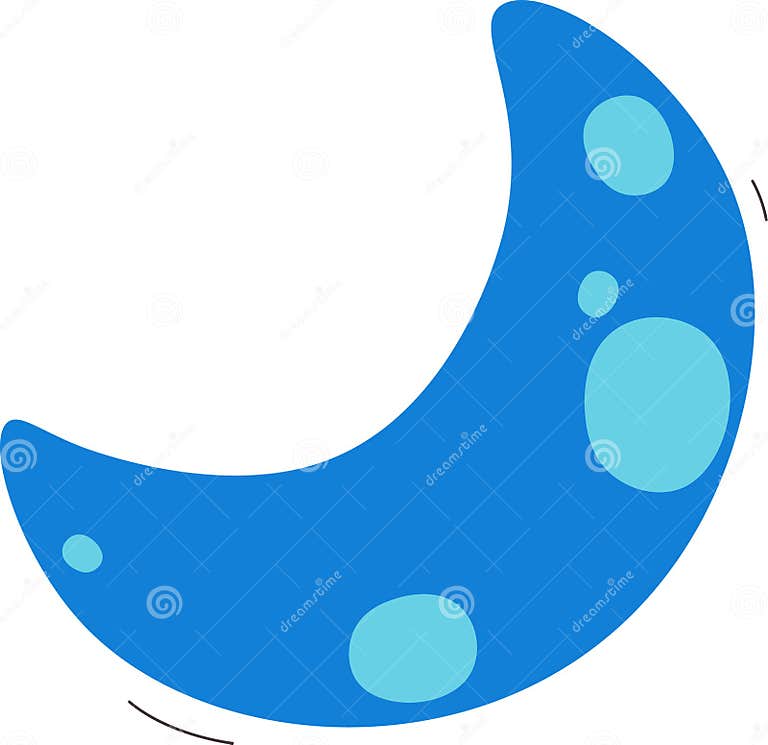 Moon Cartoon Icon stock illustration. Illustration of star - 297873687