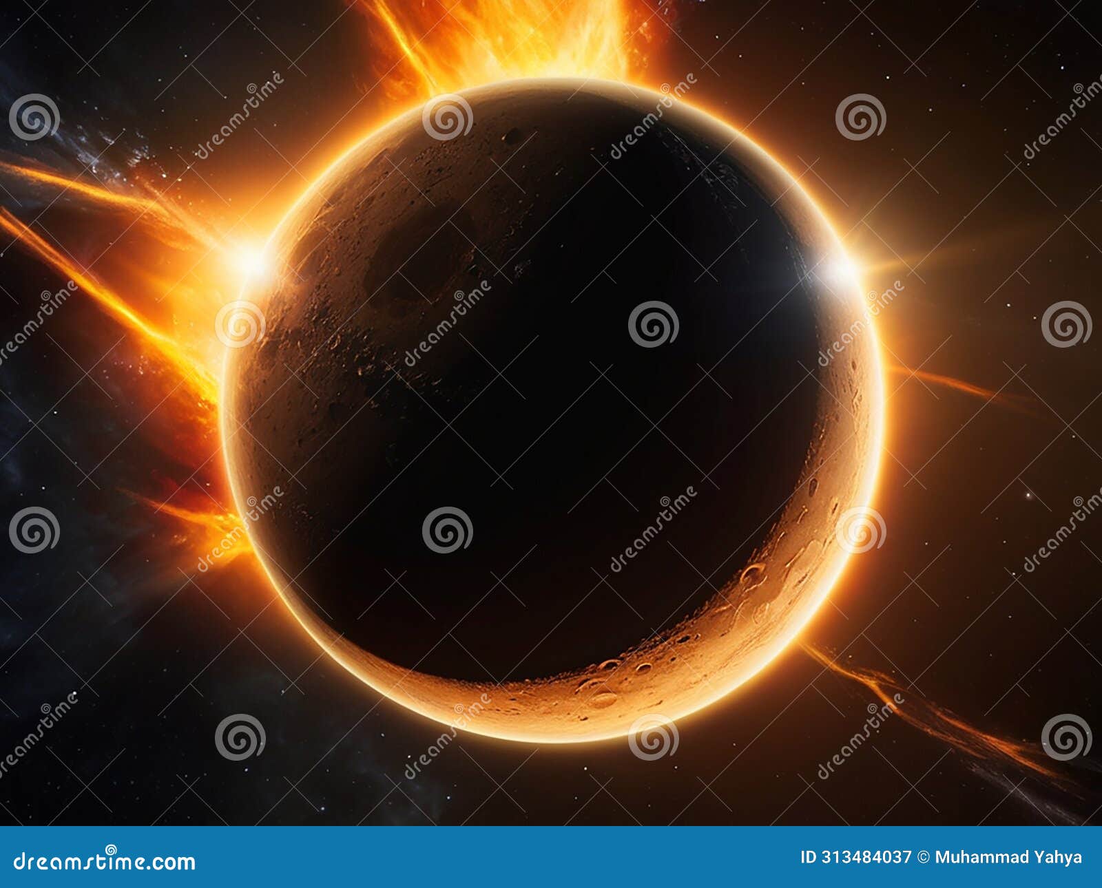 The Moon, Centered, Casts A Dark Umbra On Earth, Depicting The Path Of ...