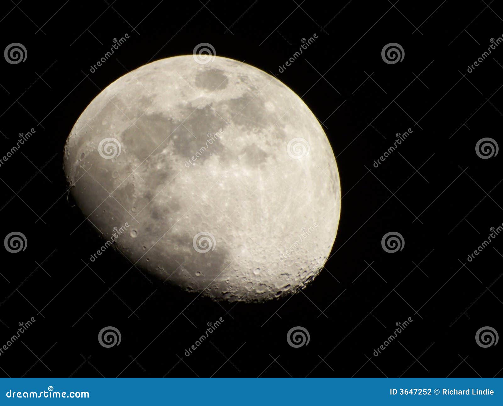 Moon on a clear night stock photo. Image of barren, moon - 3647252