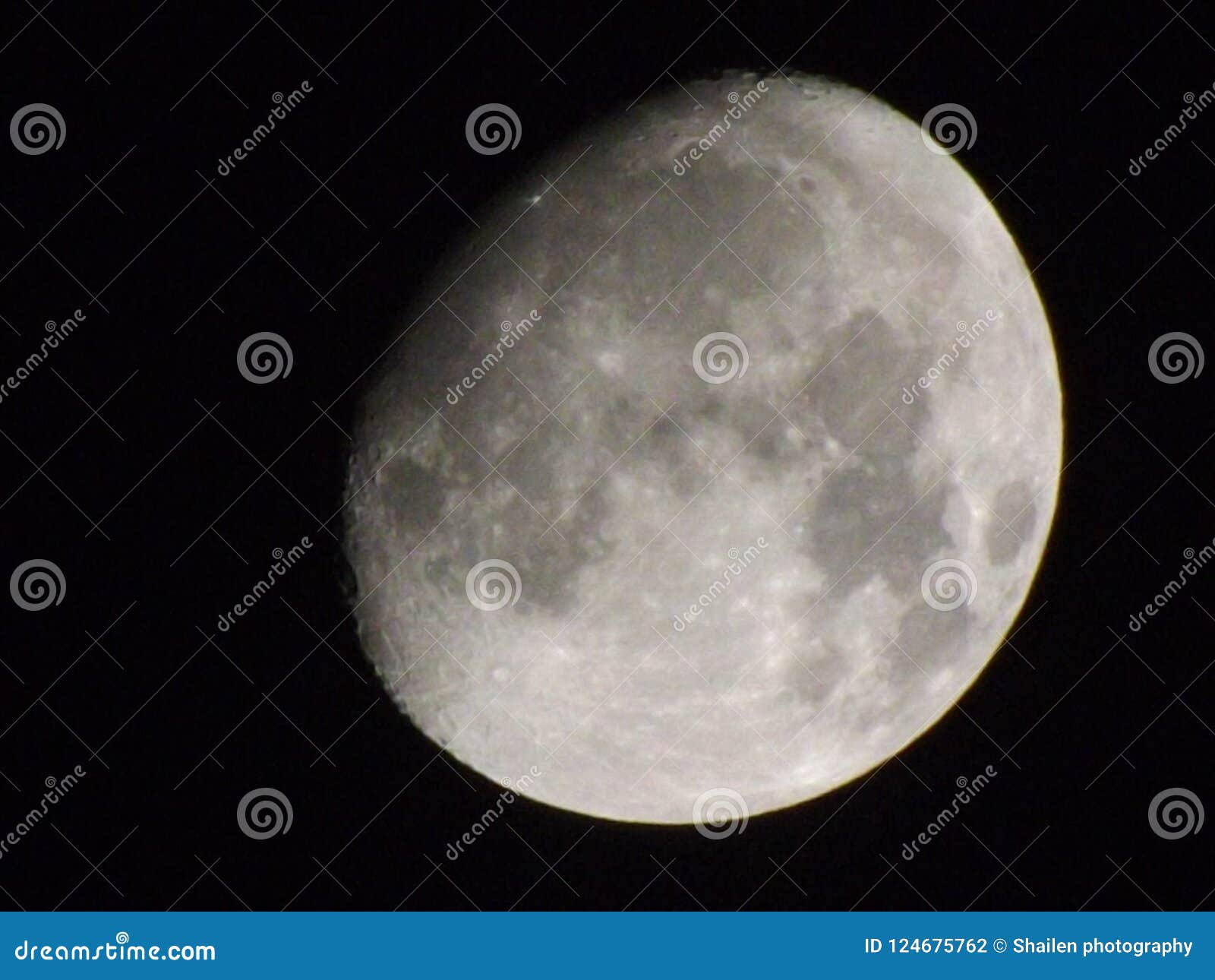Moon Close Up Night Photography Stock Photo - Image of satellite ...