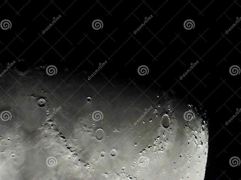 Moon Lunar Closeup of Apennine Mountains Stock Photo - Image of grabens ...